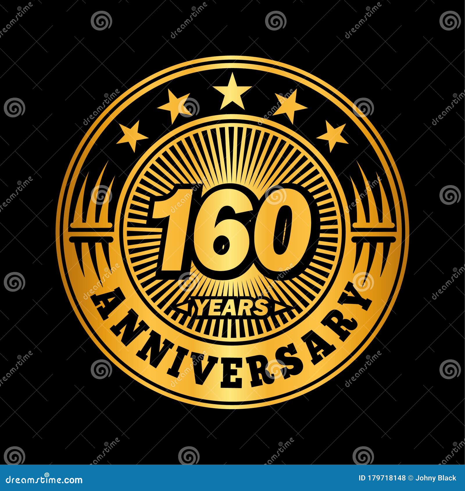 160 Years Anniversary Celebration. 160th Anniversary Logo Design ...