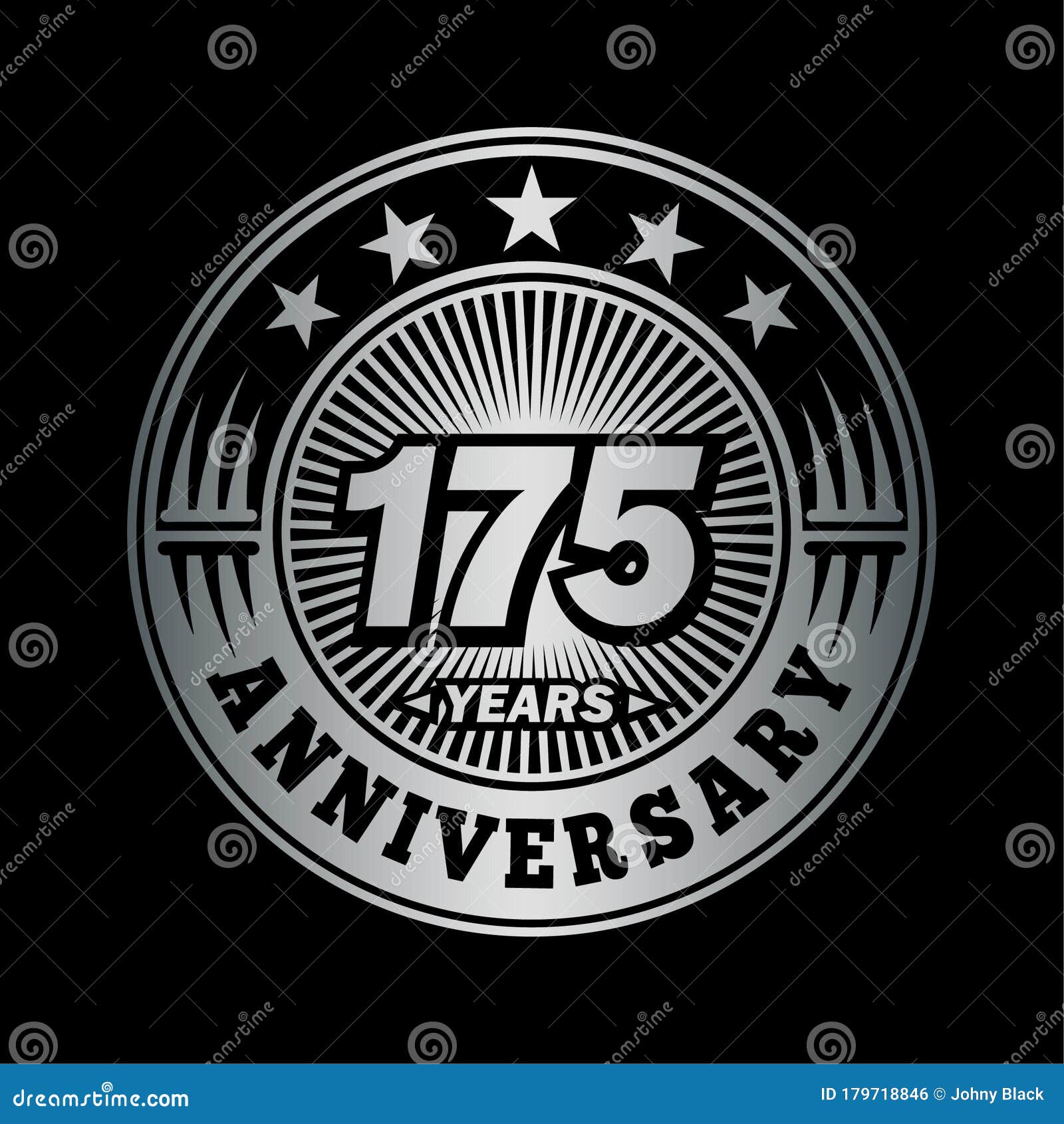 175 Years Anniversary Celebration. 175th Anniversary Logo Design ...