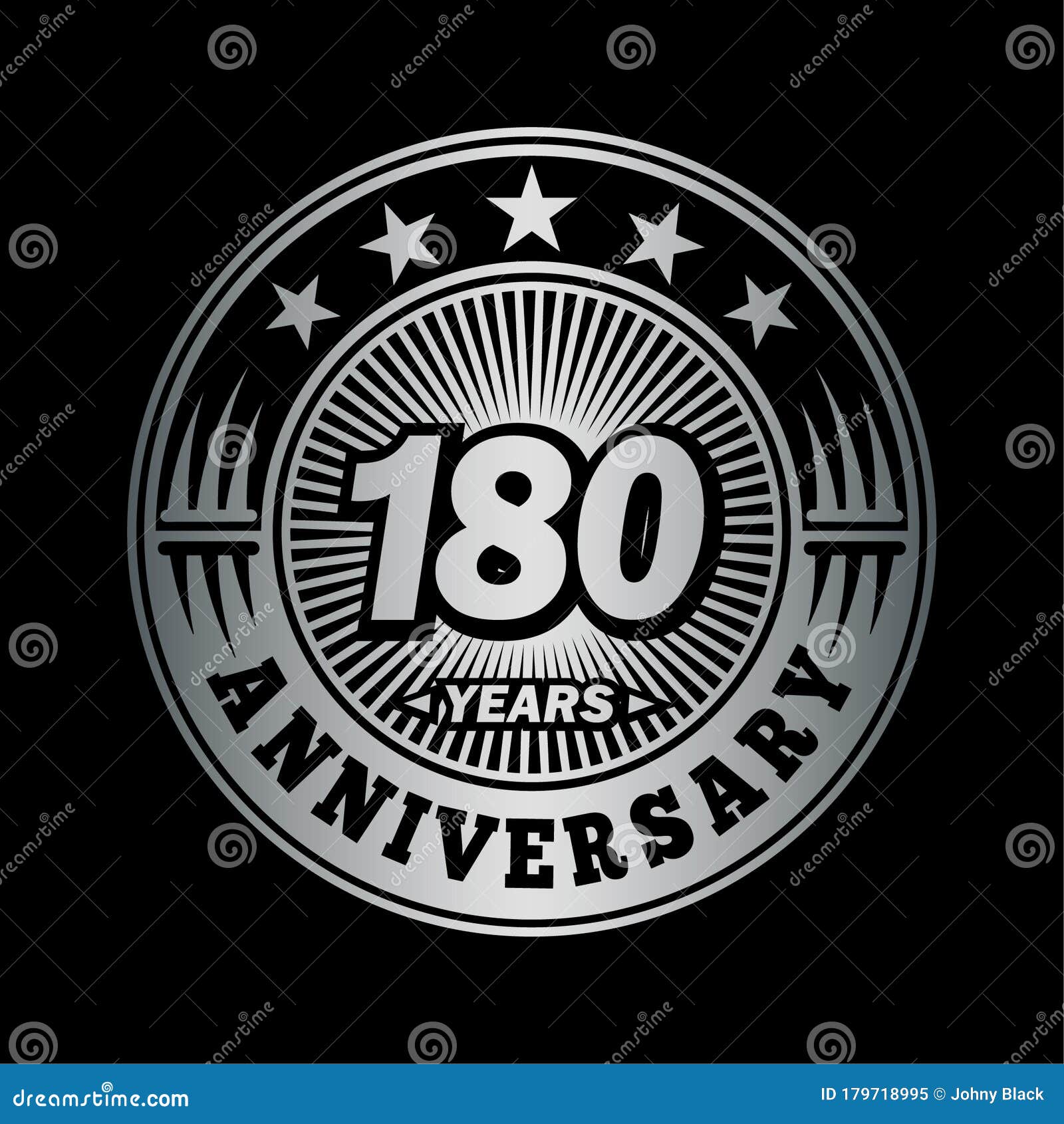 180 Years Anniversary Celebration. 180th Anniversary Logo Design ...