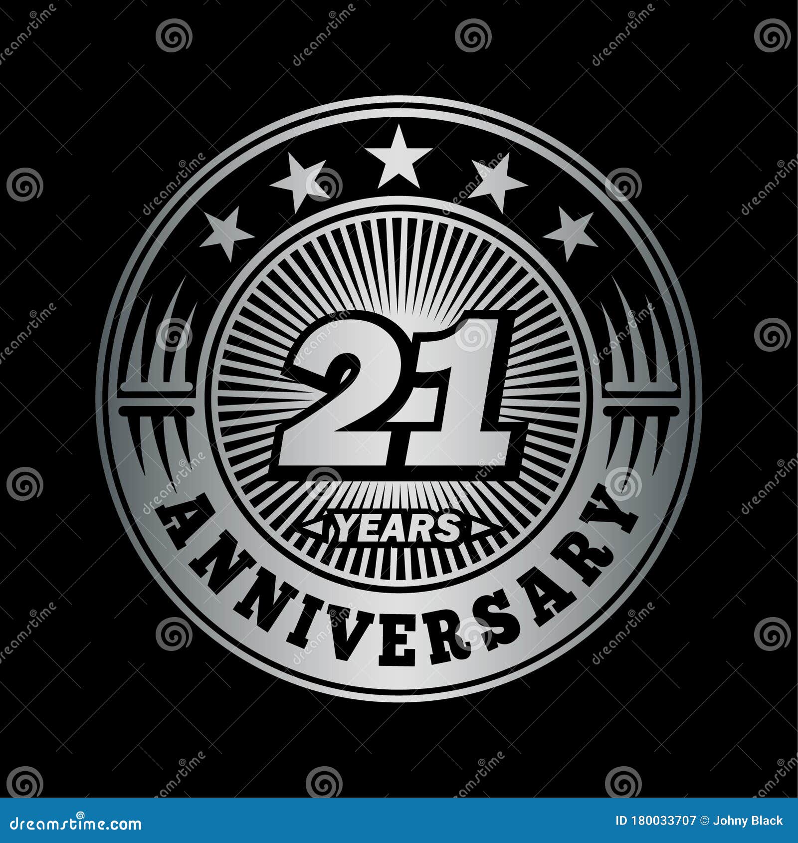 21 Years Anniversary Celebration. 21st Anniversary Logo Design. 21years ...