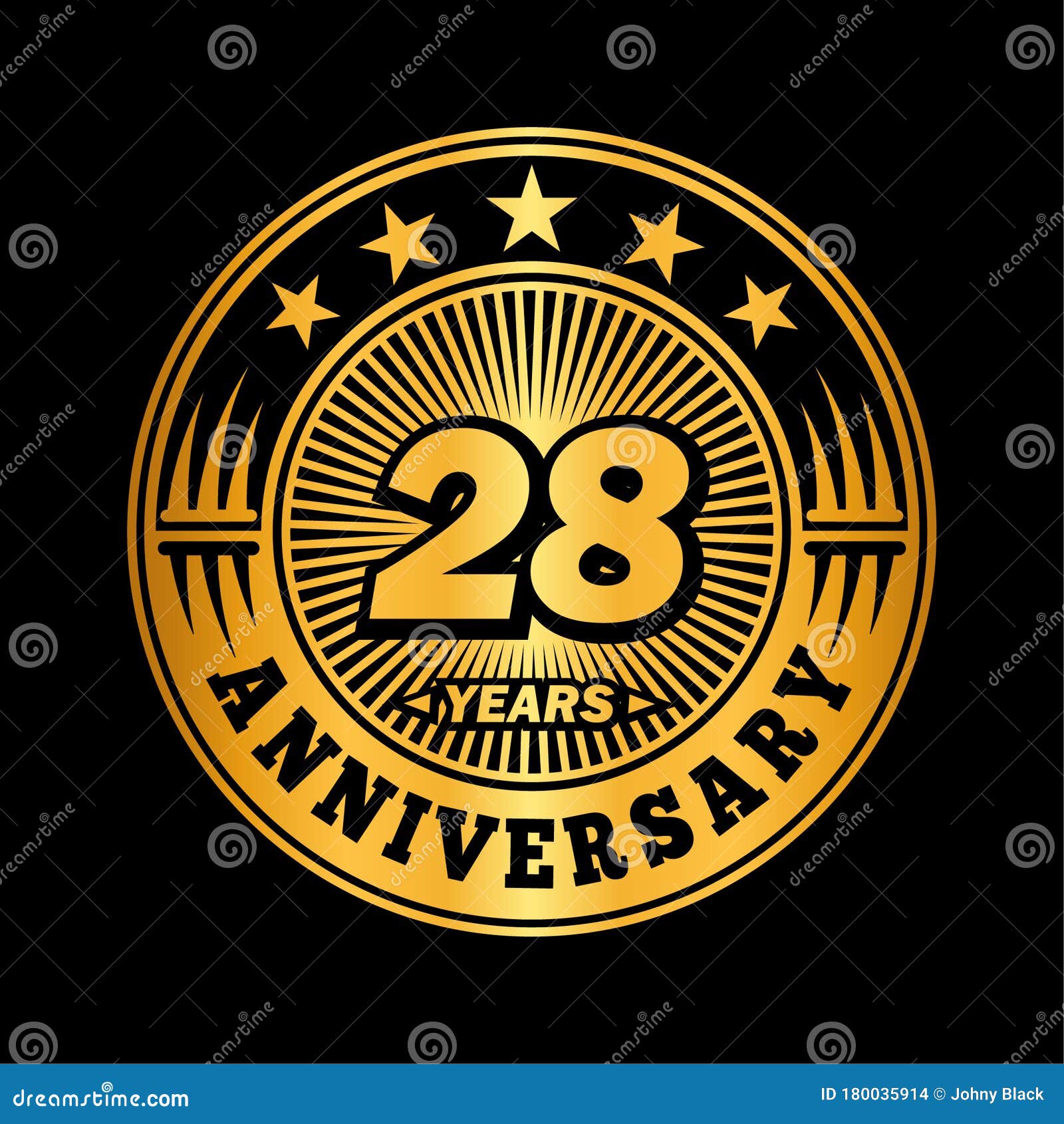 28 Years Anniversary Celebration. 28th Anniversary Logo Design. 28years ...