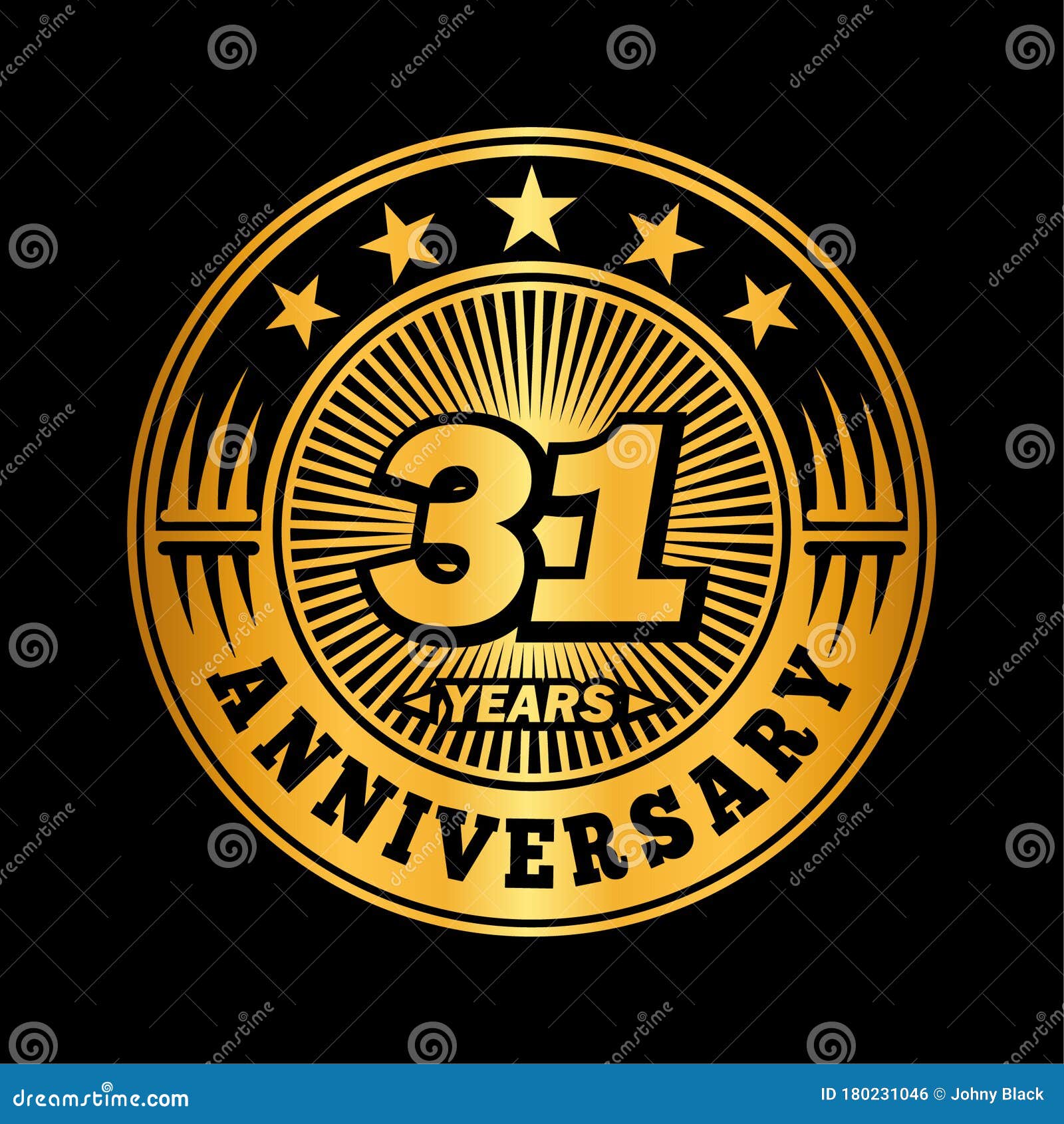 31 Years Anniversary Celebration. 31st Anniversary Logo Design. 31years ...