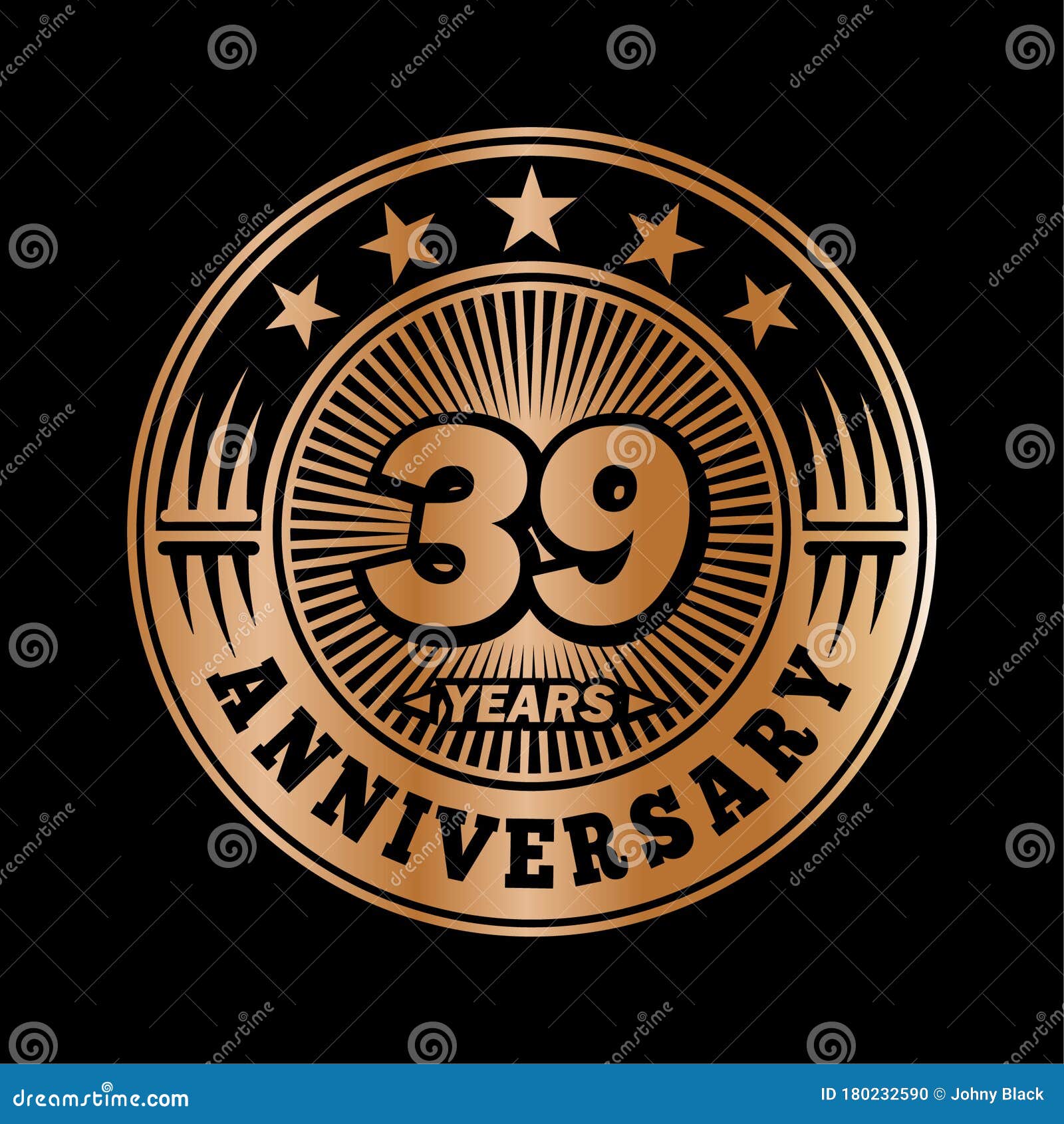 39 Years Anniversary Celebration. 39th Anniversary Logo Design. 39years ...