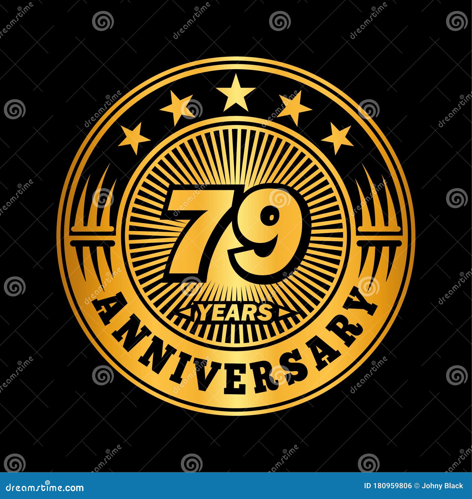 79 Years Anniversary Celebration. 79th Anniversary Logo Design. 79years ...