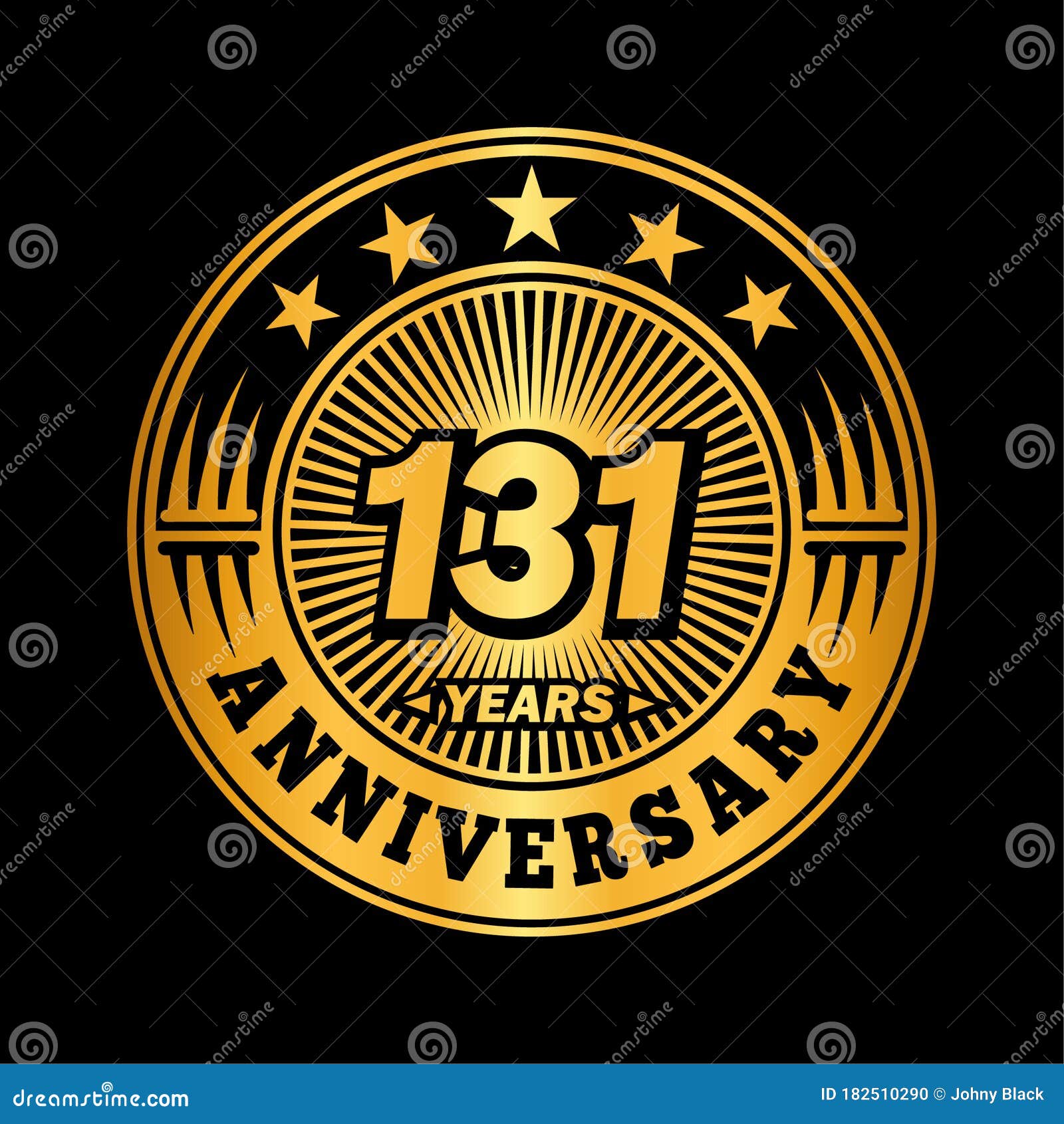 131 Years Anniversary Celebration. 131st Anniversary Logo Design ...