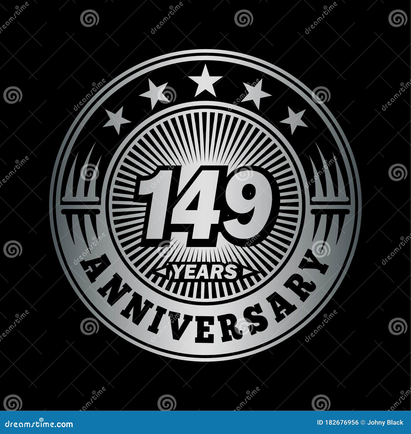149 Years Anniversary Celebration. 149th Anniversary Logo Design ...