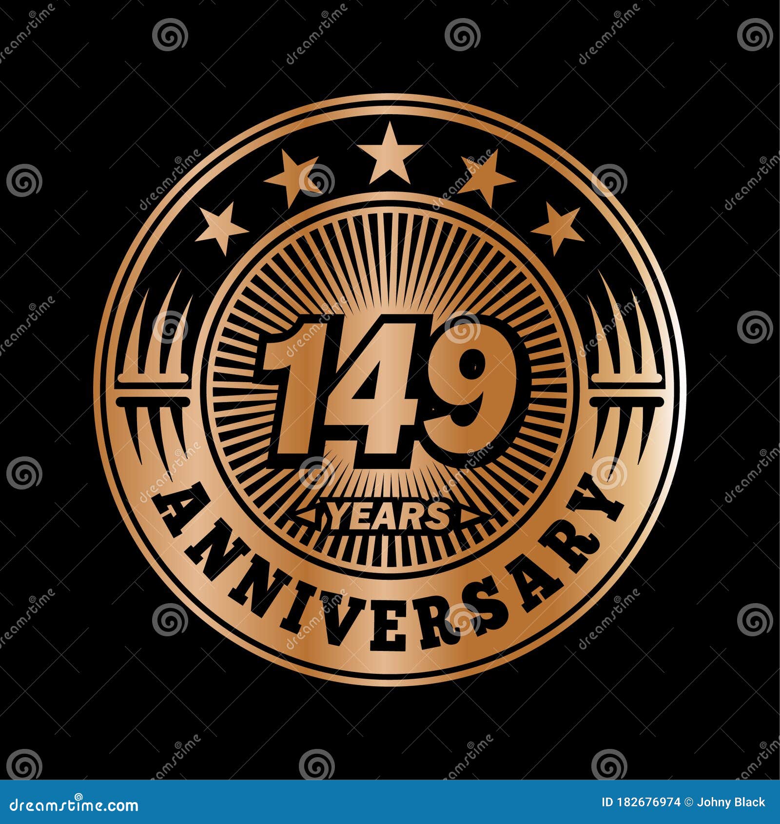 149 Years Anniversary Celebration. 149th Anniversary Logo Design ...