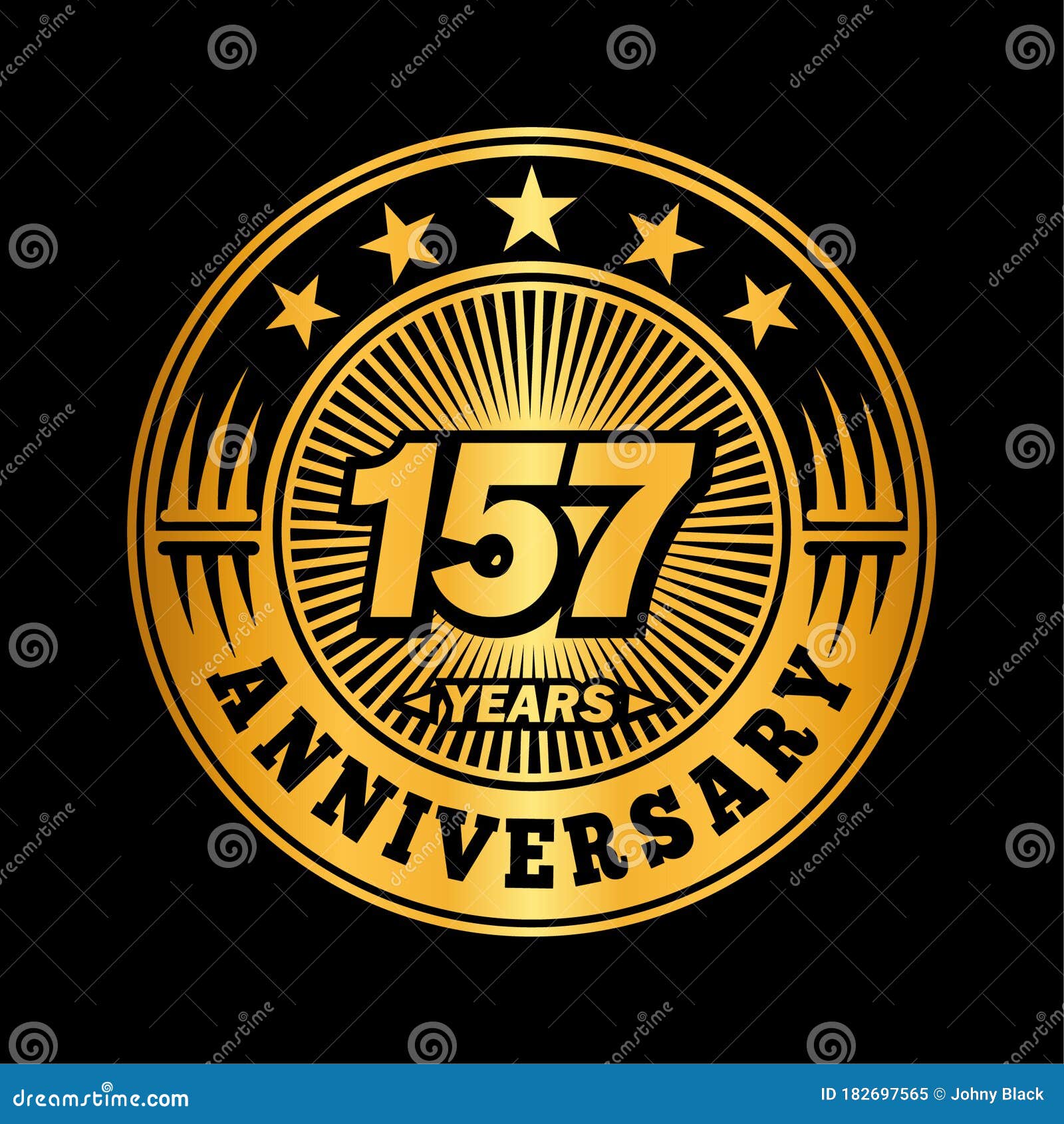 157 Years Anniversary Celebration. 157th Anniversary Logo Design ...
