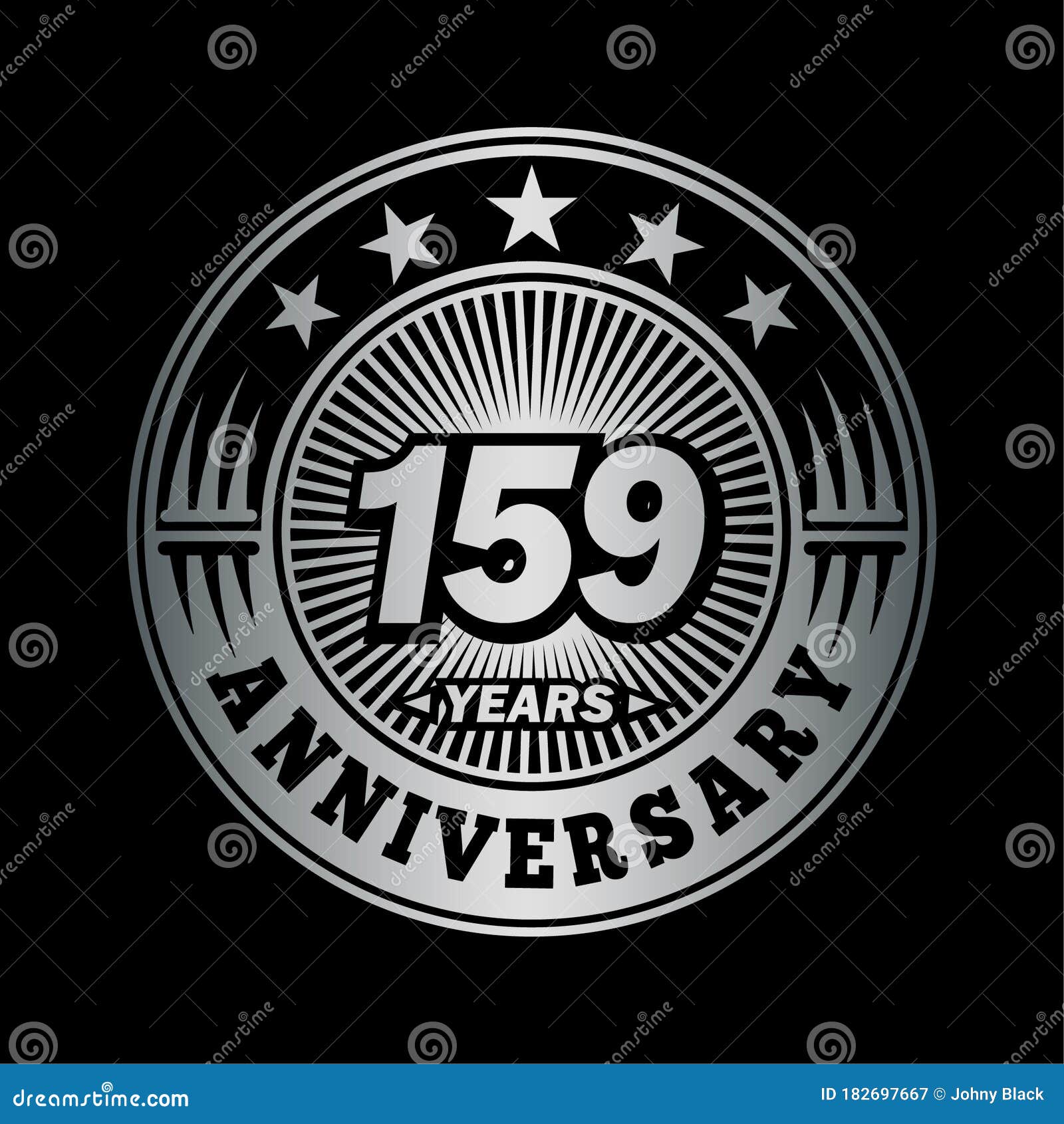 159 Years Anniversary Celebration. 159th Anniversary Logo Design ...