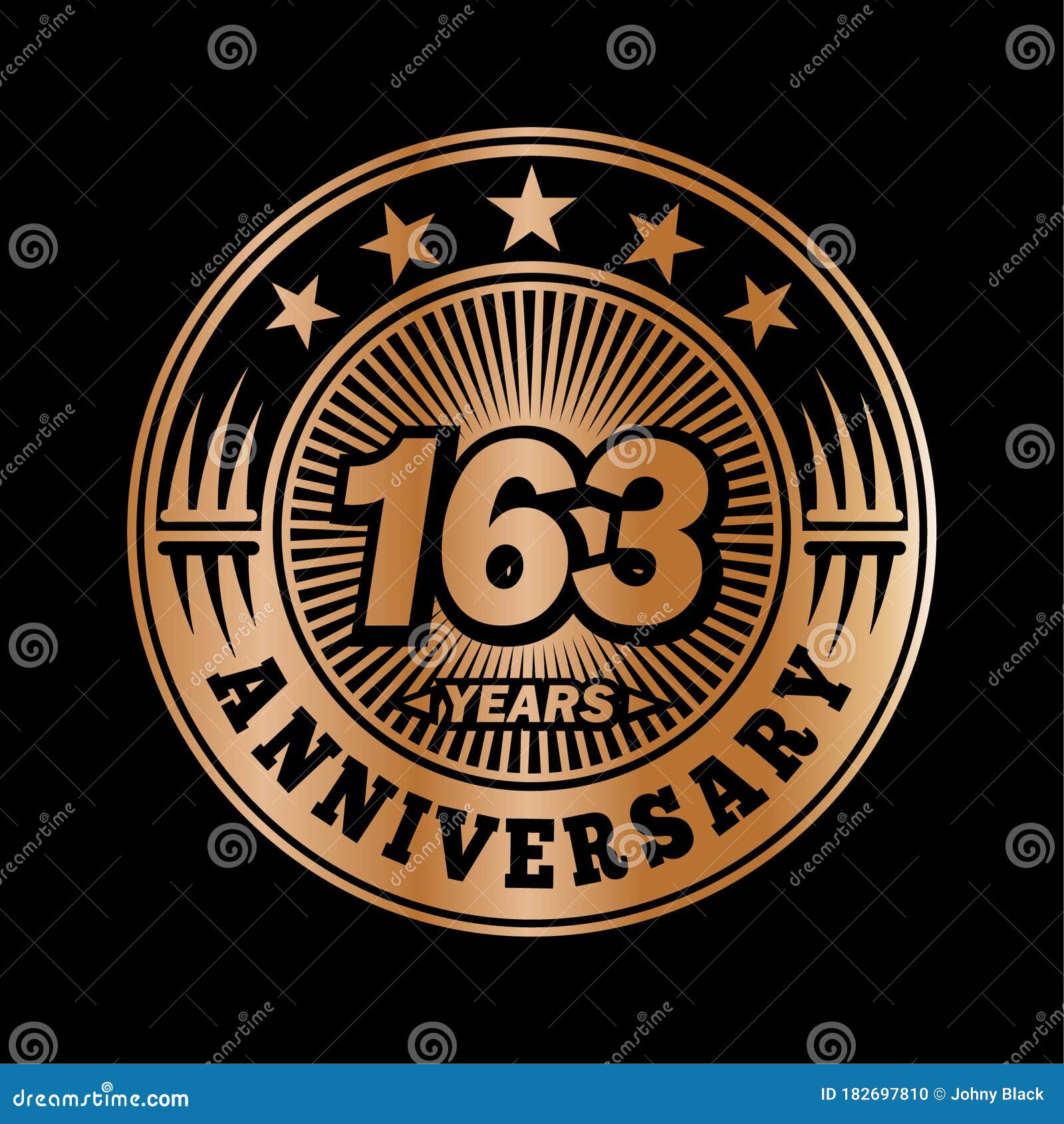163 Years Anniversary Celebration. 163rd Anniversary Logo Design ...