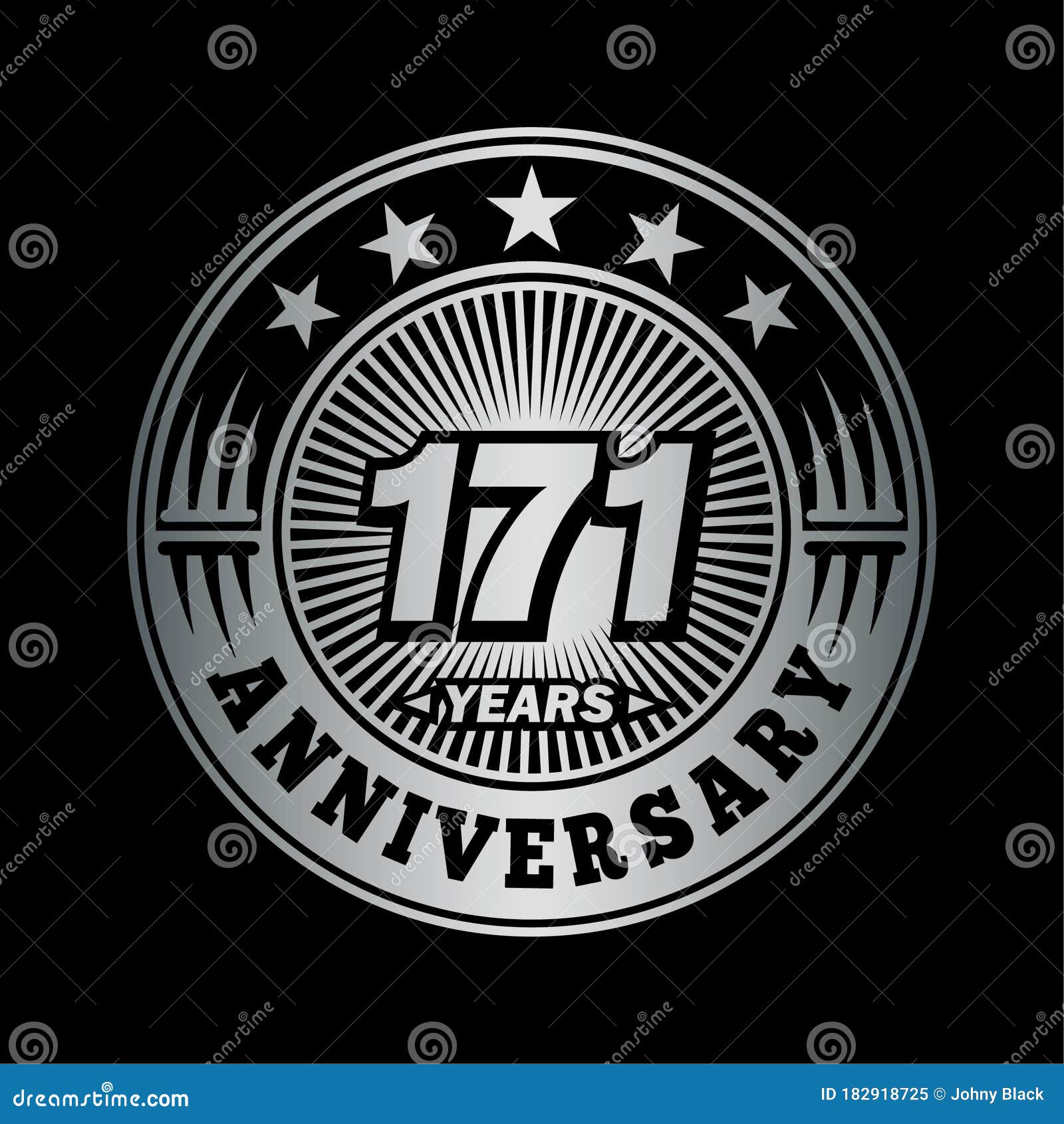 171 Years Anniversary Celebration. 171st Anniversary Logo Design ...