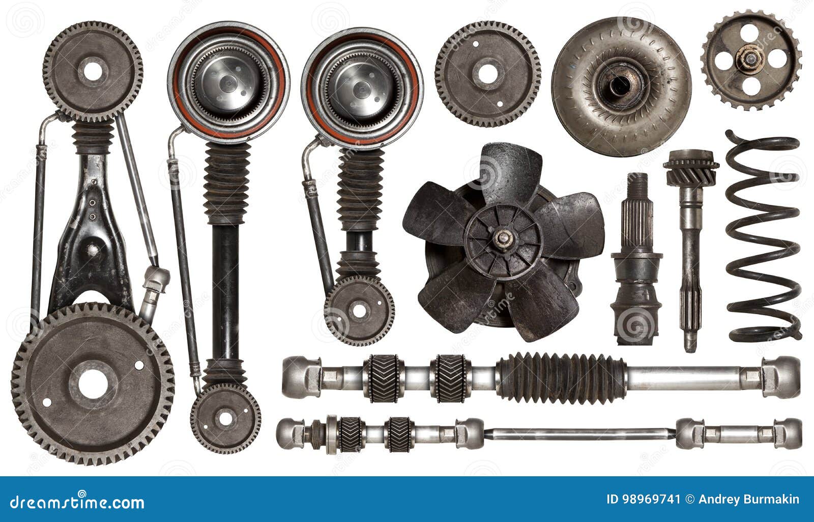 Vecchia Automobile Automatica Dei Pezzi Di Ricambio Sui Precedenti ...