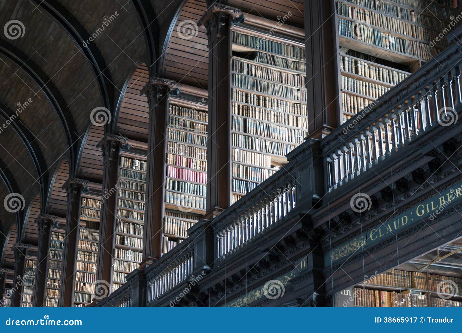 Vecchia Biblioteca, Trinity College, Dublino, Irlanda Fotografia ...
