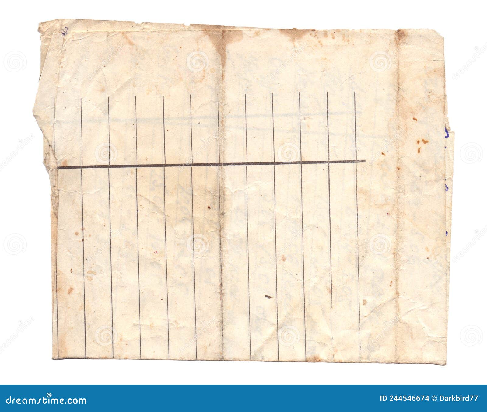 Vecchia Carta Grezza Vintage Con Graffi E Macchie Isolate Fotografia ...