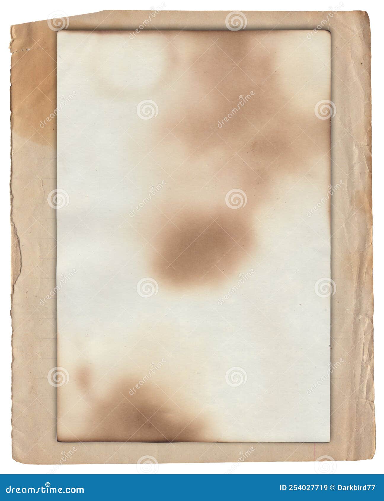 Vecchia Carta Grezza Vintage Con Graffi E Macchie Isolate Immagine ...