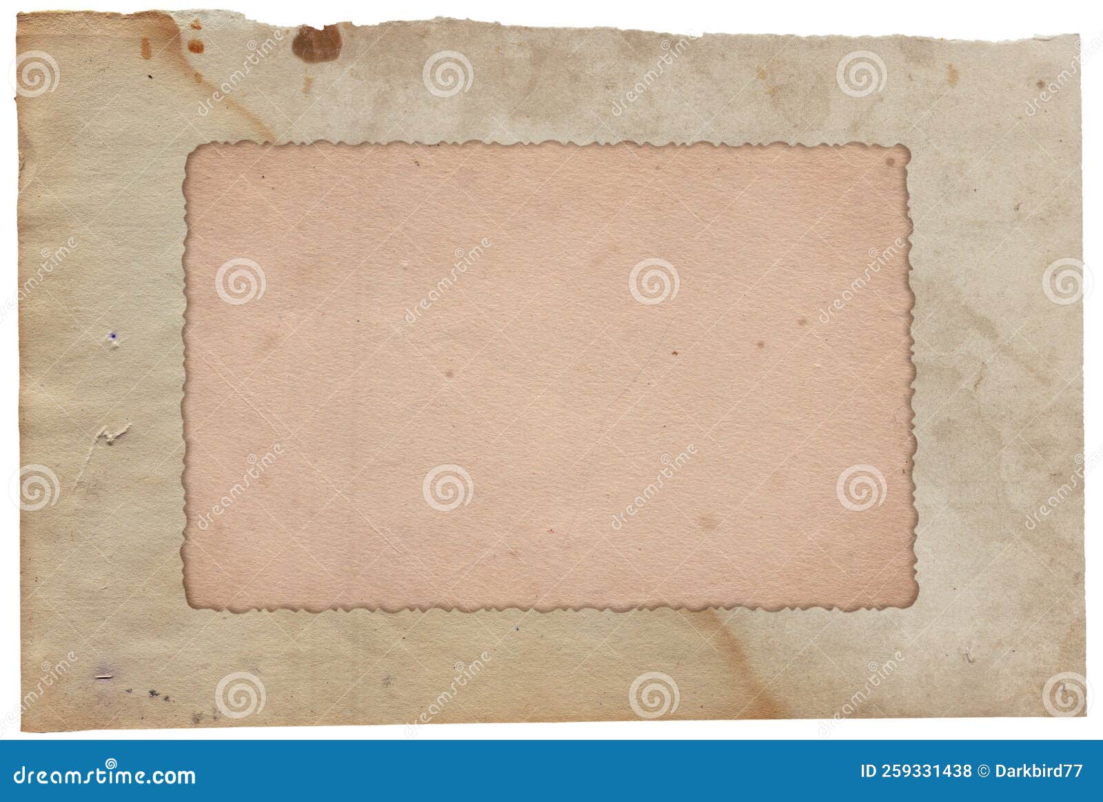 Vecchia Carta Grezza Vintage Con Graffi E Macchie Isolate Fotografia ...