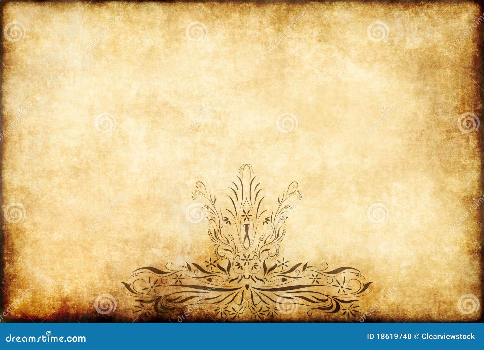 Vecchia Carta Pergamena Regale Illustrazione di Stock - Illustrazione ...