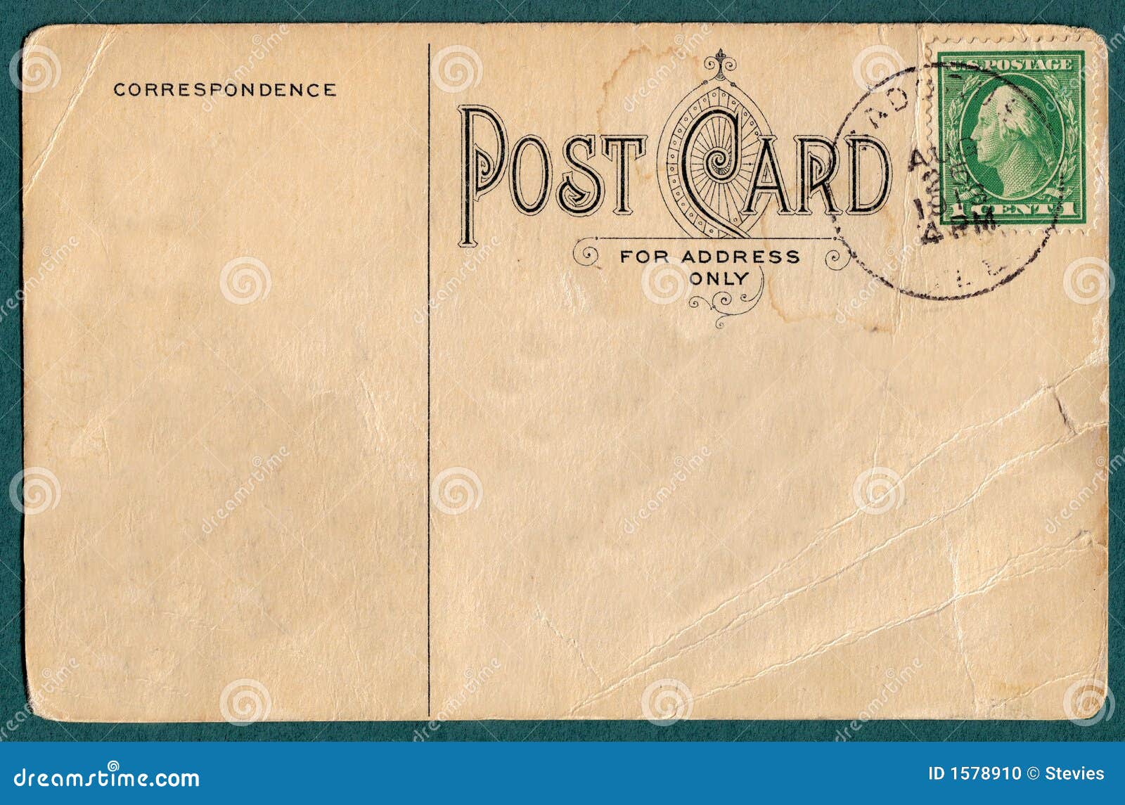 Vecchia cartolina immagine editoriale. Immagine di bollo - 1578910