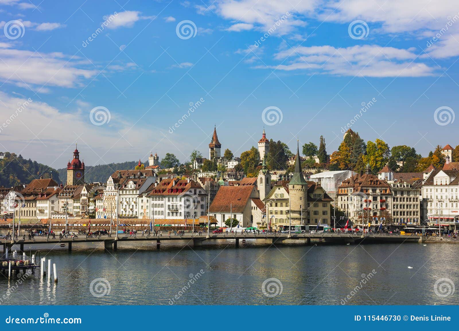 Vecchia Città Della Città Di Lucerna, Svizzera Immagine Editoriale ...