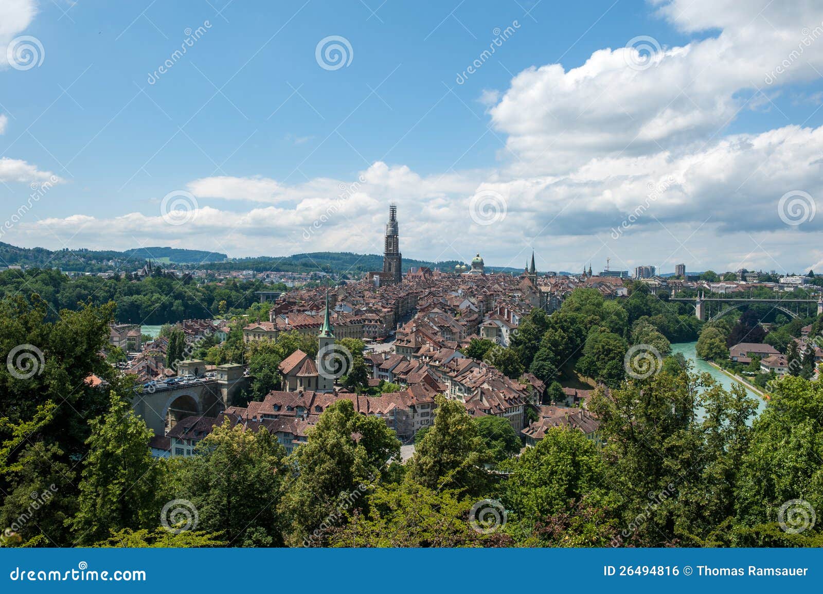 Vecchia Città Di Berna, Suisse Fotografia Stock - Immagine di cielo ...