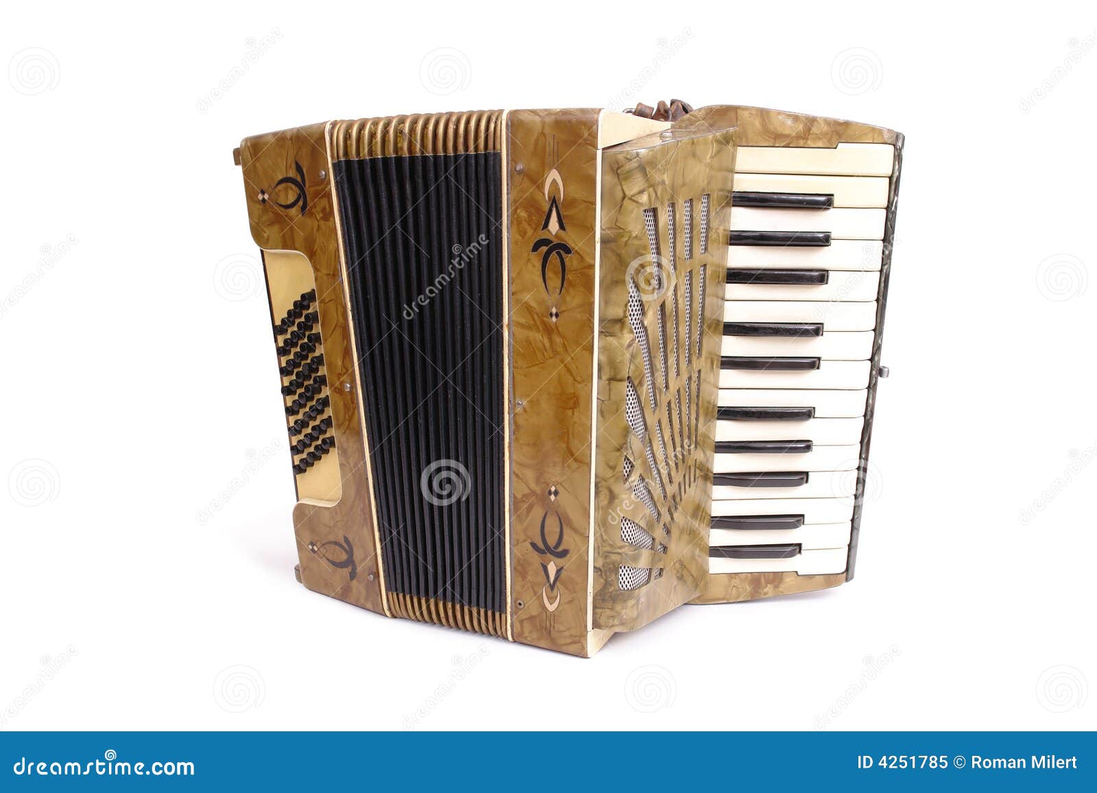 Vecchia fisarmonica immagine stock. Immagine di randello - 4251785