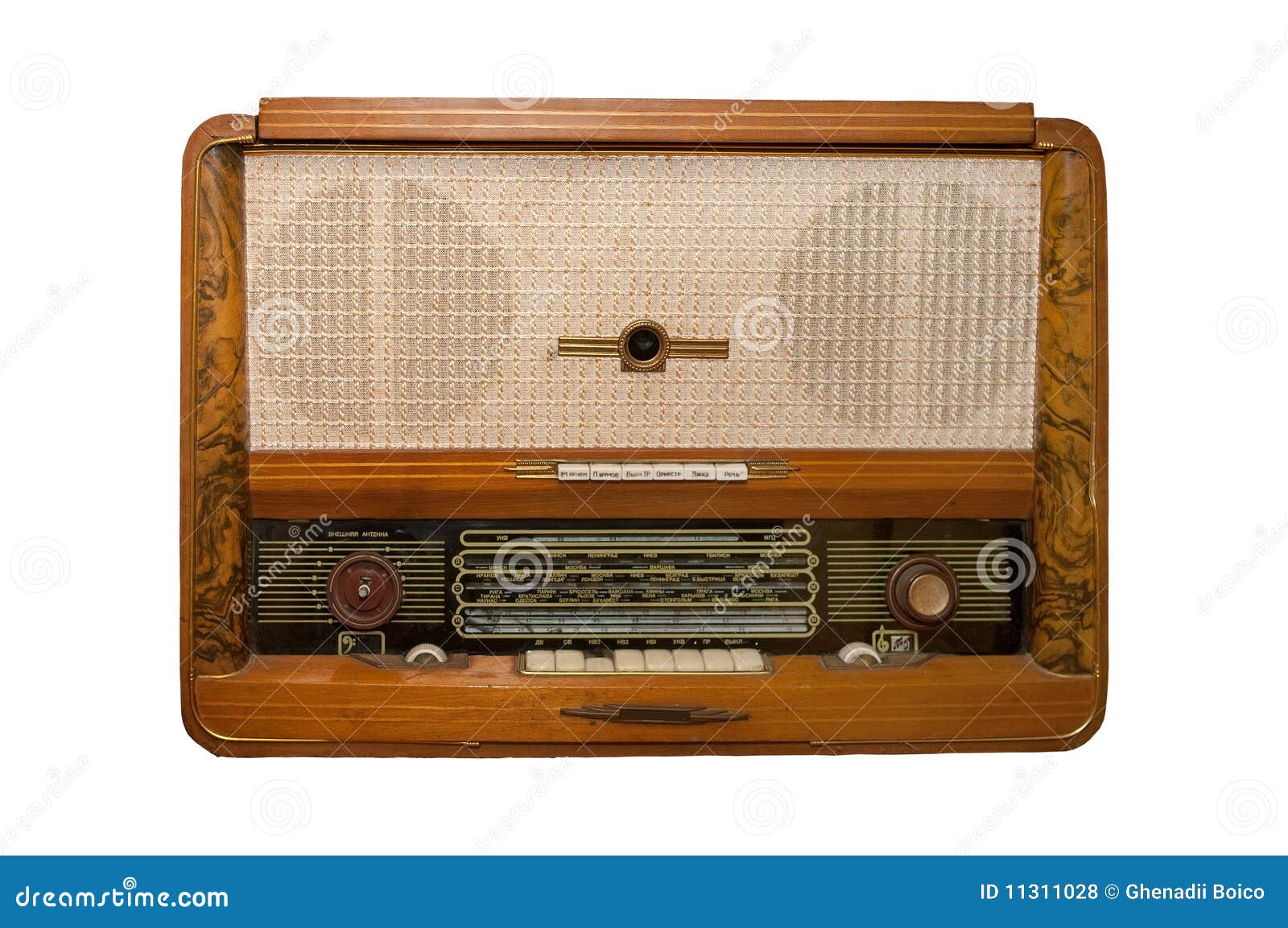 Vecchia radio fotografia stock. Immagine di vecchio, musica - 11311028