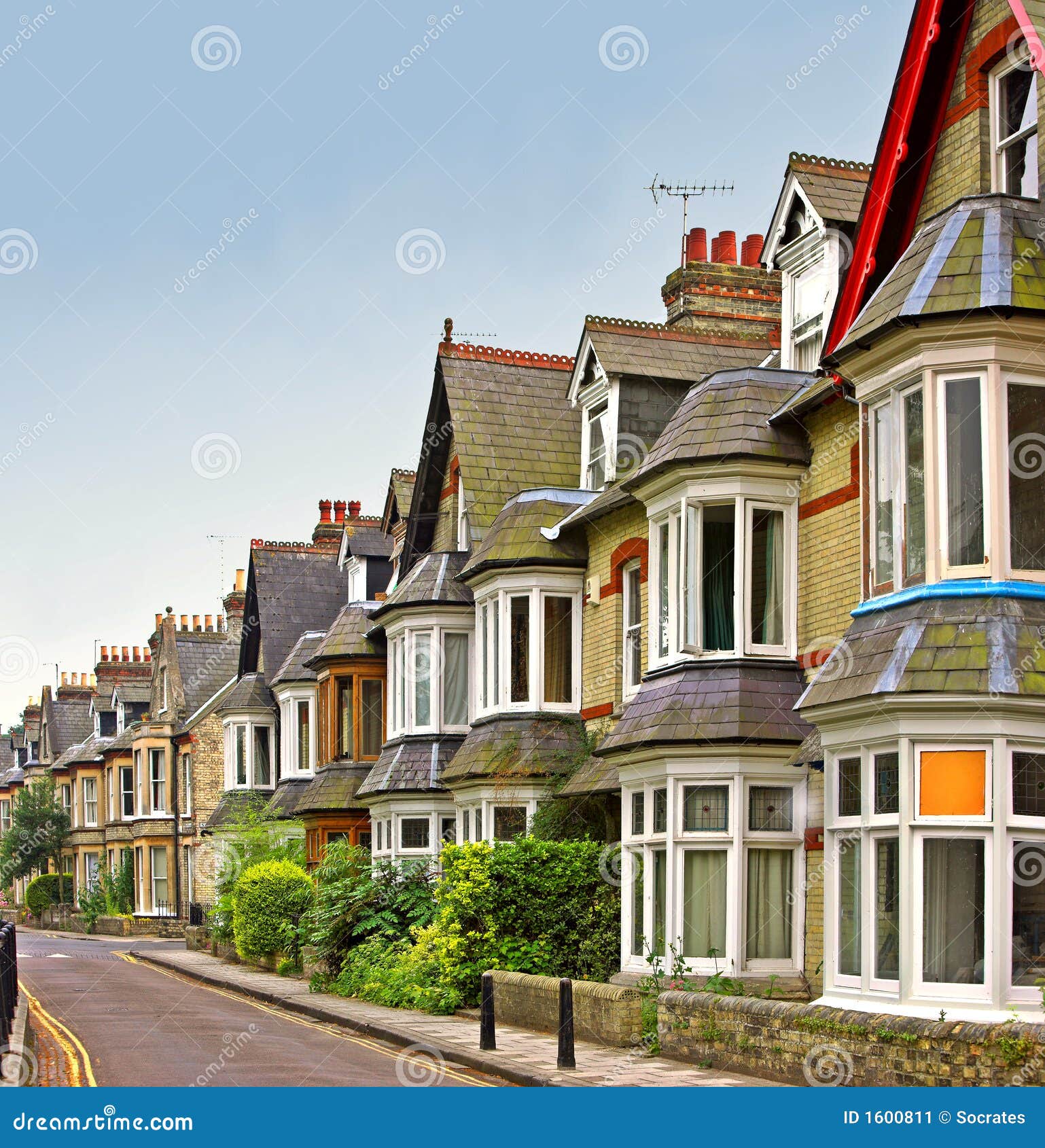 Vecchie case inglesi immagine stock. Immagine di domestico - 1600811