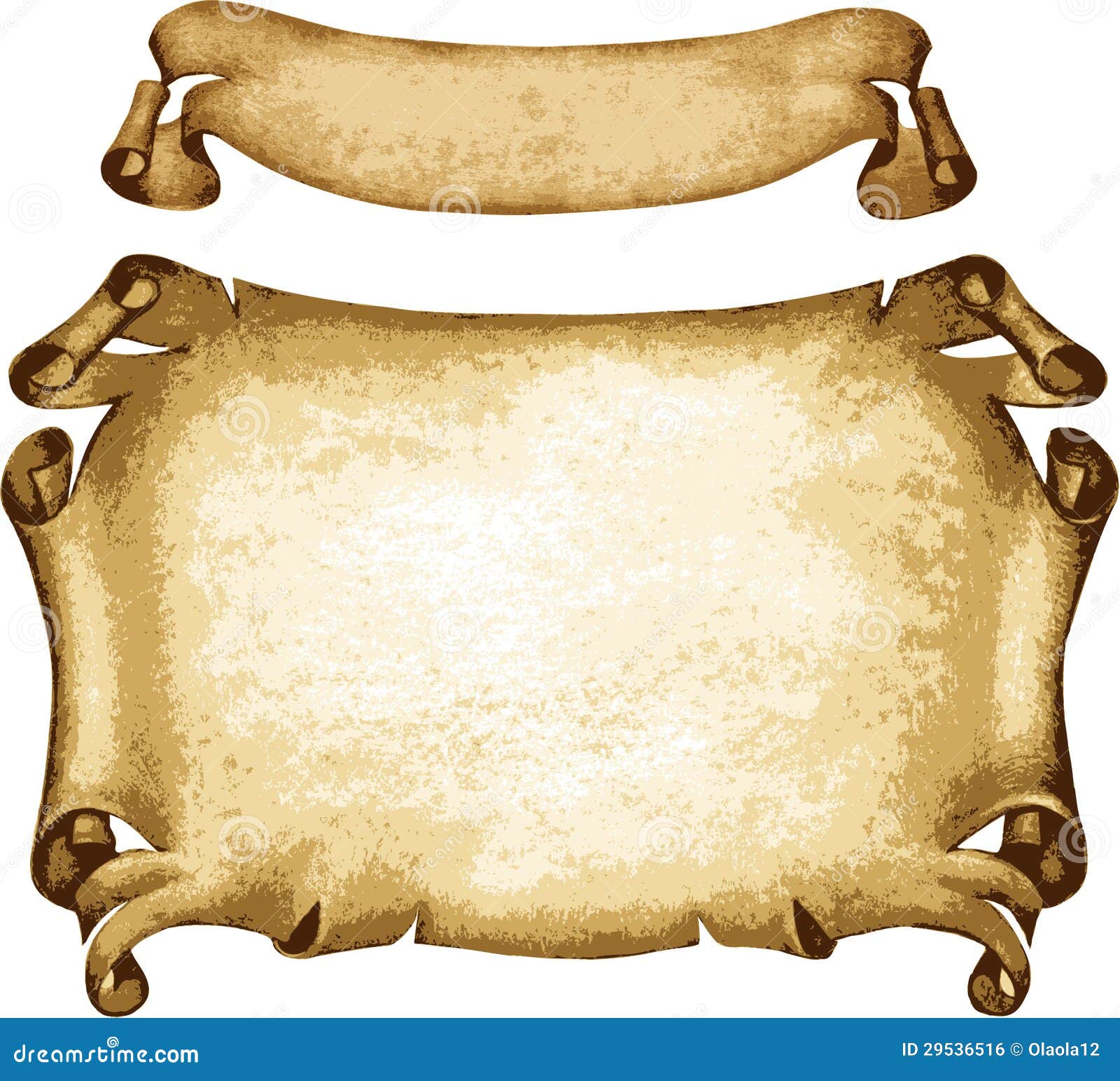 Vecchie pergamene illustrazione vettoriale. Illustrazione di sfondo ...