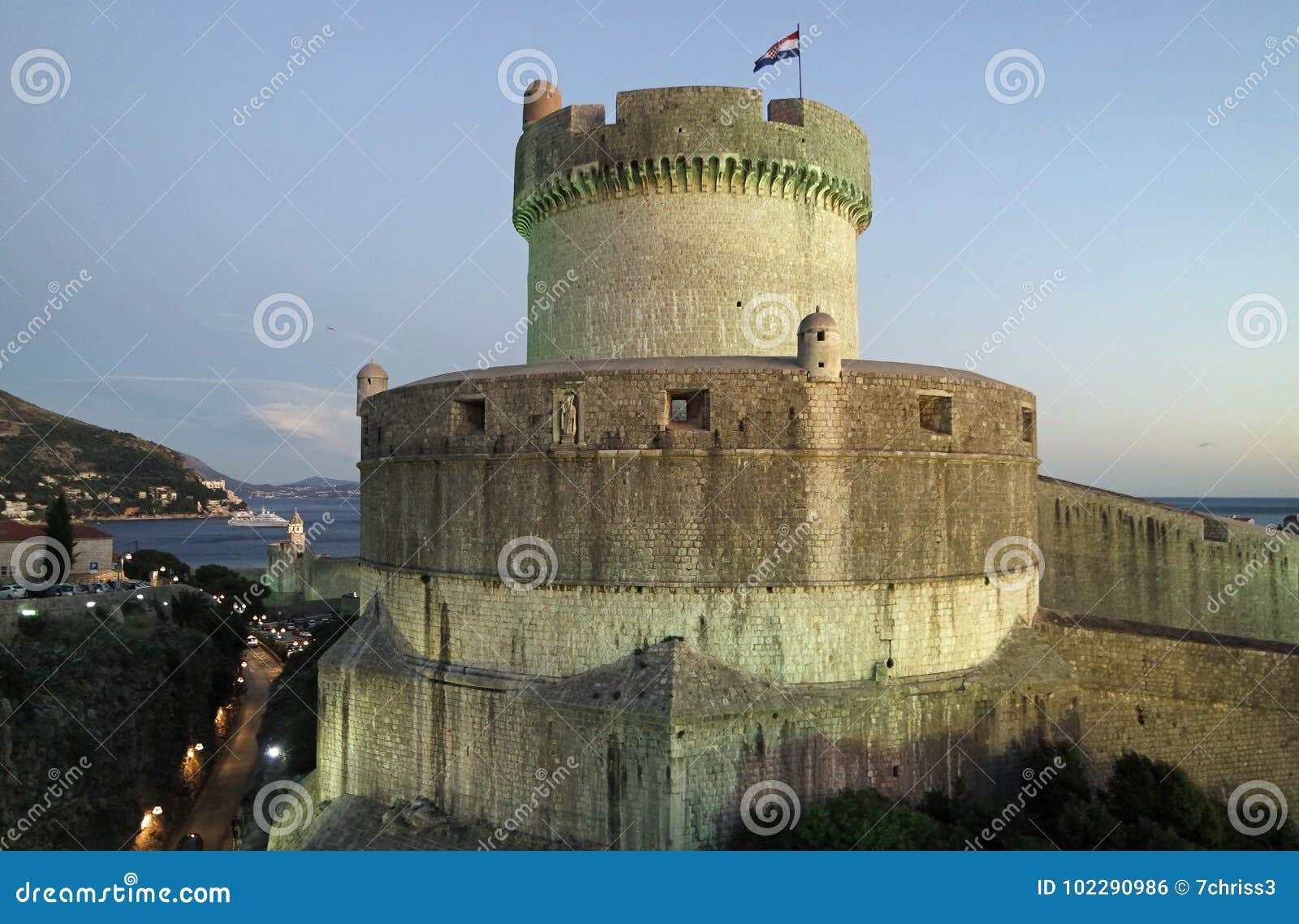 Vecchio Castello Di Ragusa in Croazia Fotografia Stock - Immagine di ...