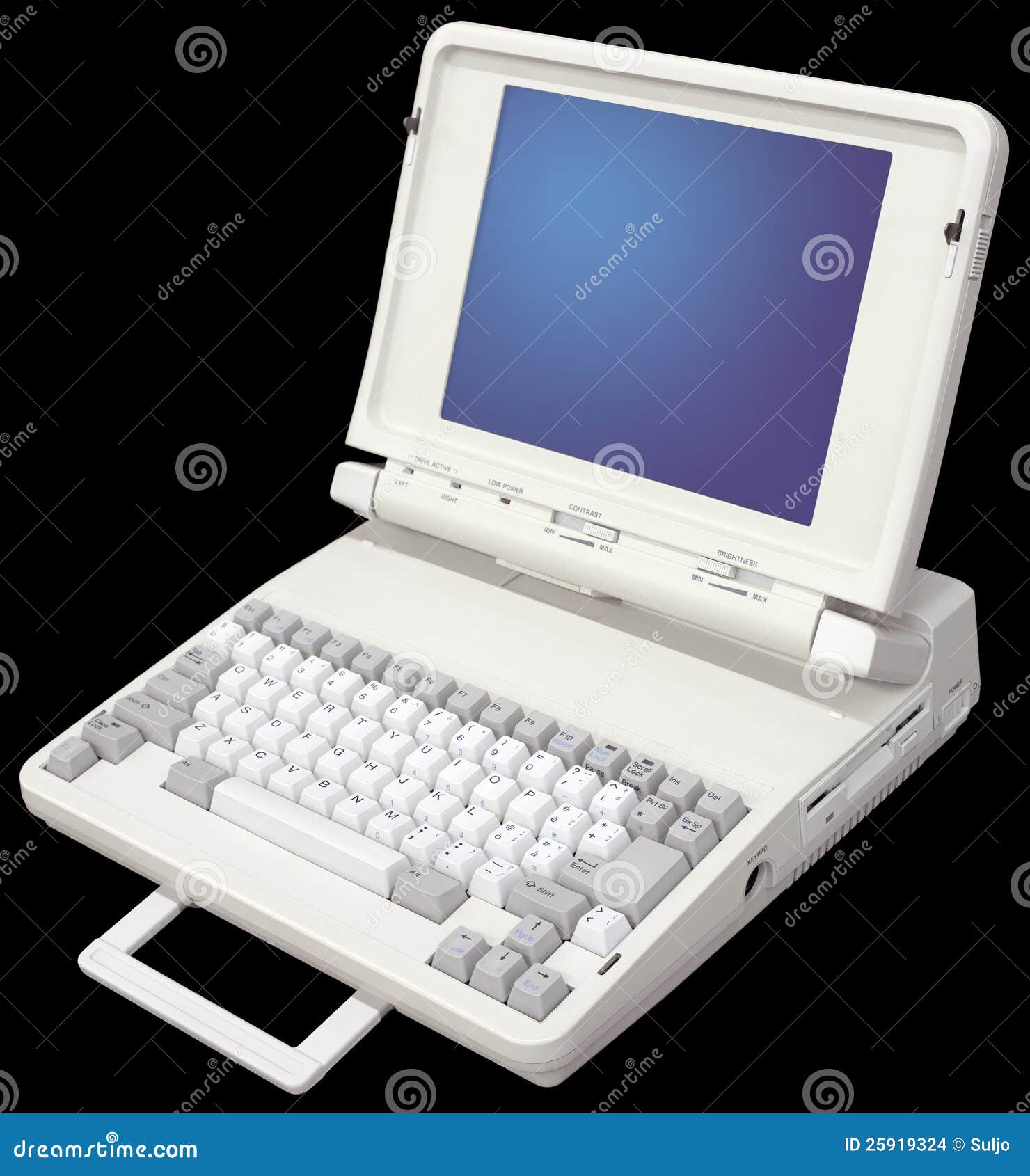 Vecchio computer portatile fotografia stock. Immagine di ...
