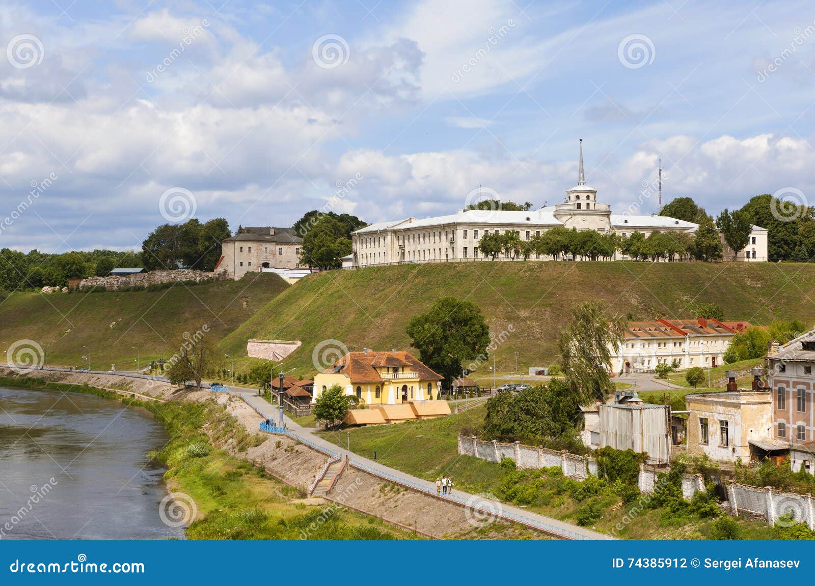 Vecchio E Nuovo Castello Grodno Belarus Fotografia Stock - Immagine di ...