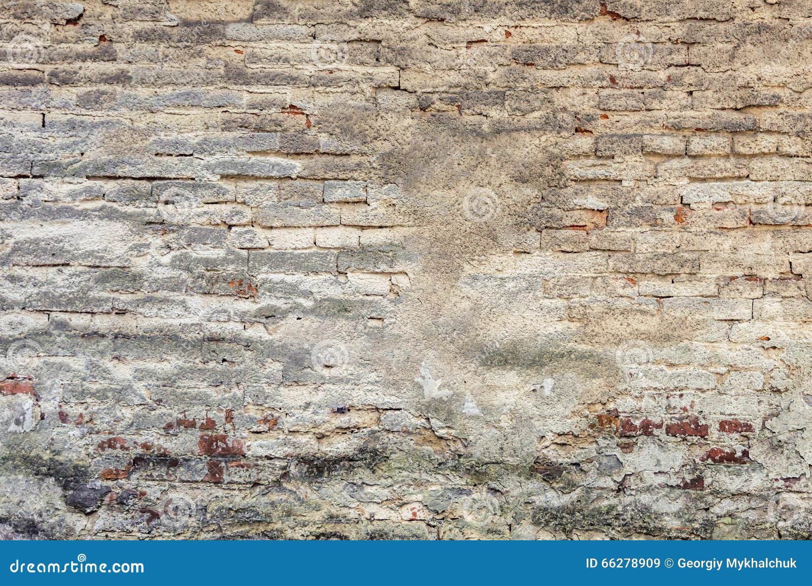 Vecchio Intonaco Sul Muro Di Mattoni Immagine Stock - Immagine di ...