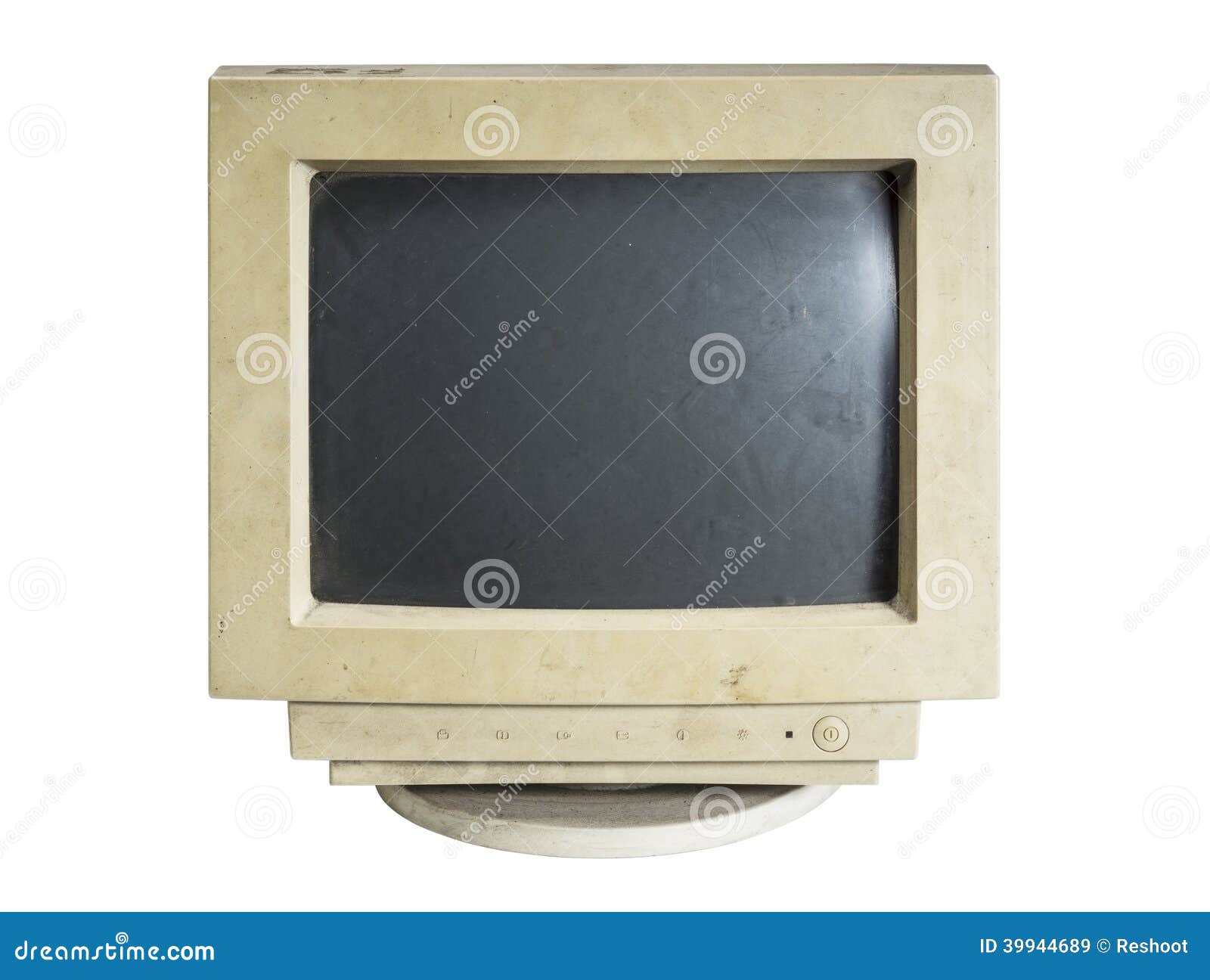 Vecchio Monitor Del Computer Immagine Stock - Immagine di ...