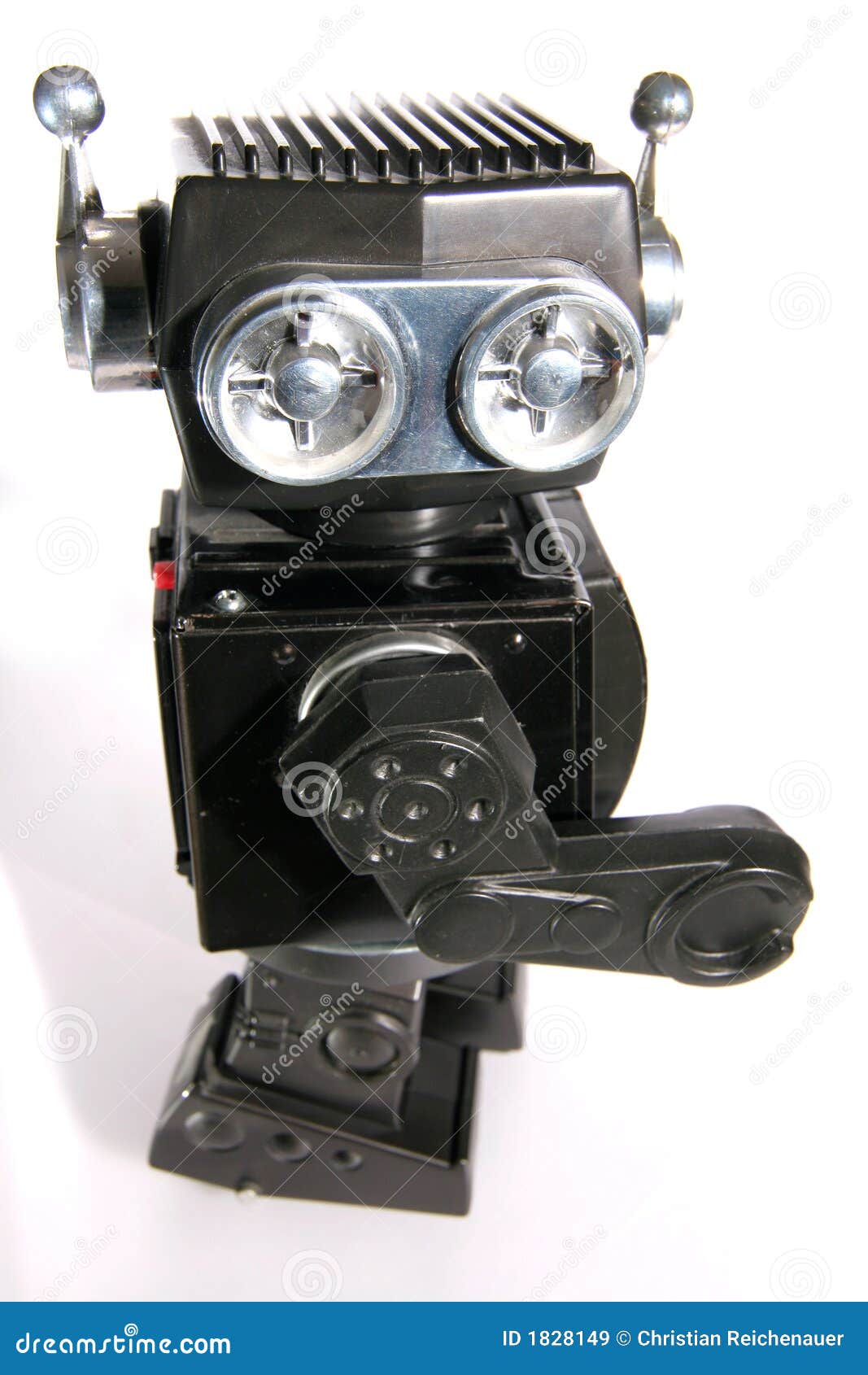 Vecchio Robot Dello Stagno Del Giocattolo Immagine Stock - Immagine di ...