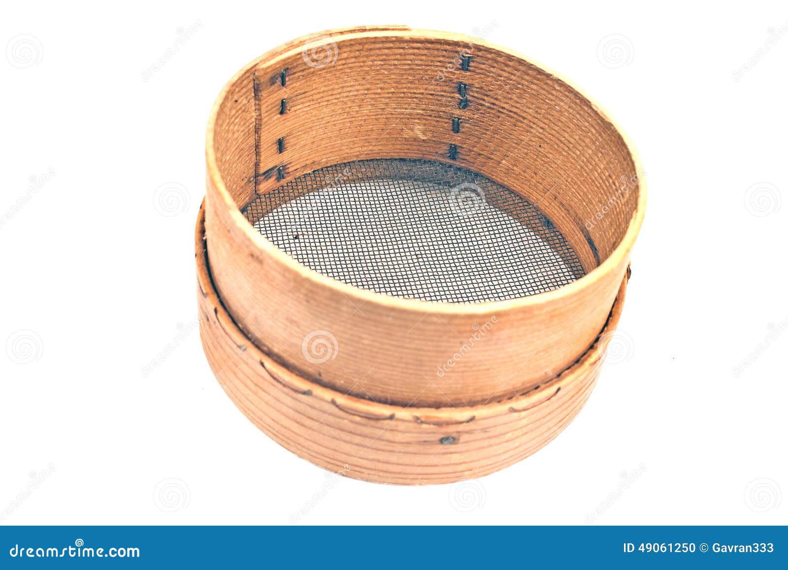 Vecchio Setaccio Di Legno Per Farina Fotografia Stock - Immagine di ...