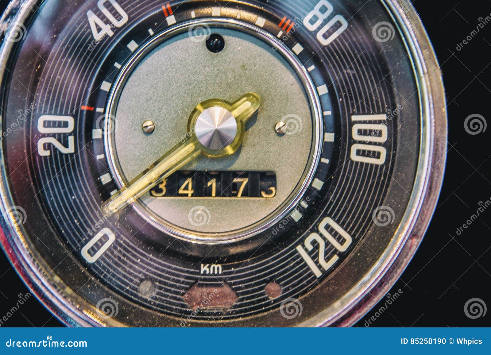 Vecchio Tachimetro Dell'automobile Fotografia Stock - Immagine di ...