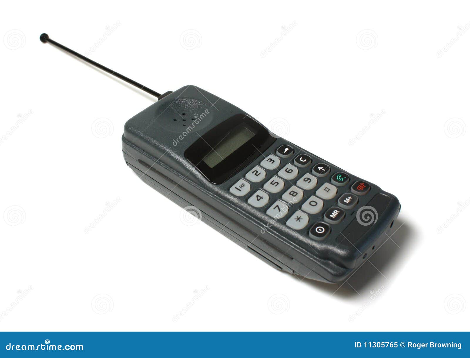 Vecchio telefono mobile immagine stock. Immagine di mobile - 11305765