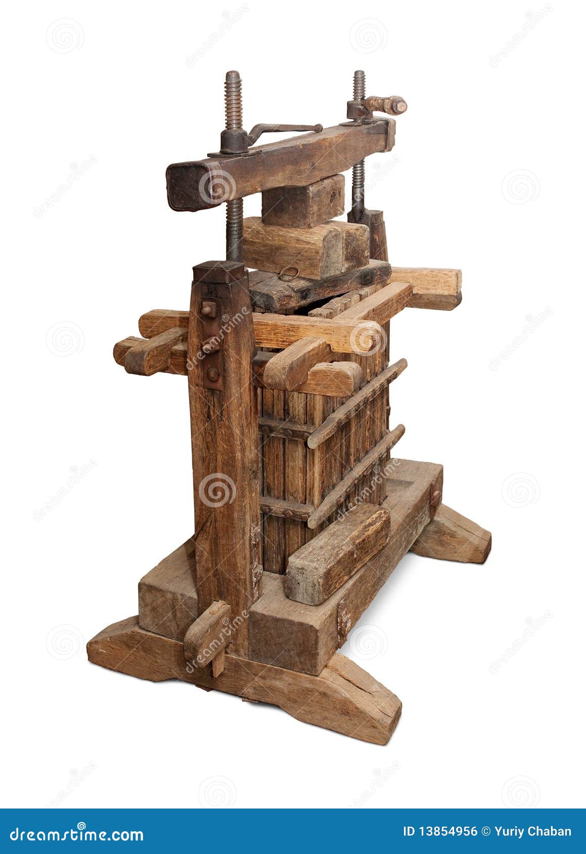 Vecchio torchio fotografia stock. Immagine di ferro, romano - 13854956