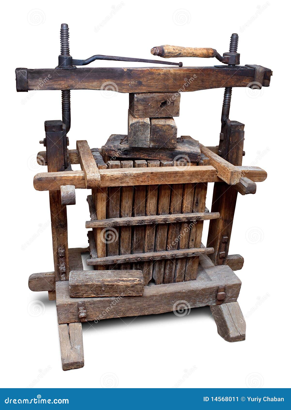 Vecchio torchio immagine stock. Immagine di spremuta - 14568011