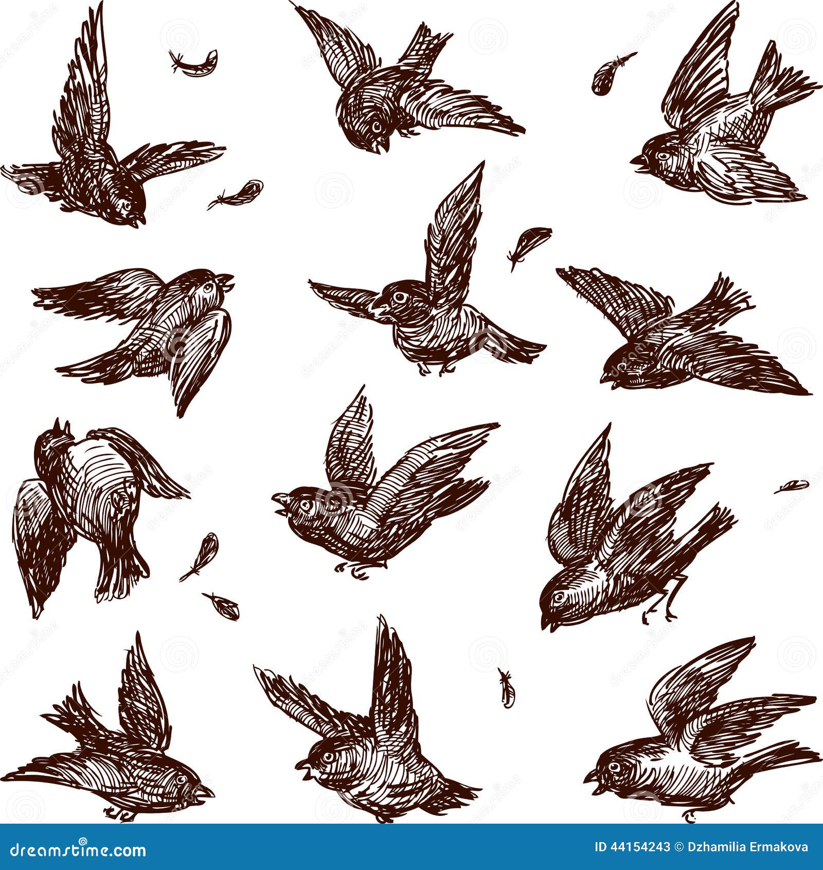 Vechtende mussen vector illustratie. Illustration of schets - 44154243