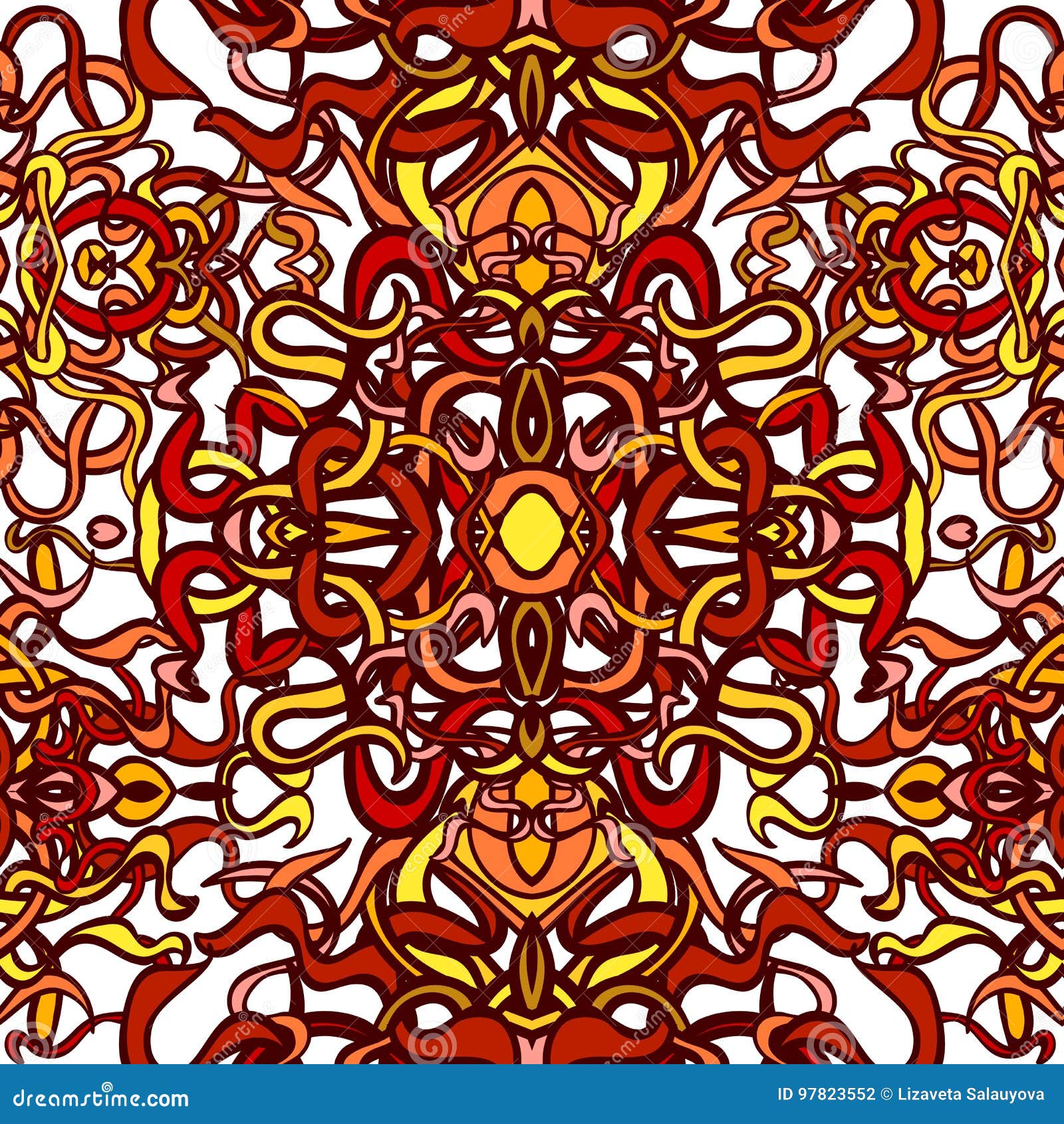 Vecor Colorful Abstract Seamless Pattern Stock Vector - Illustration of ...