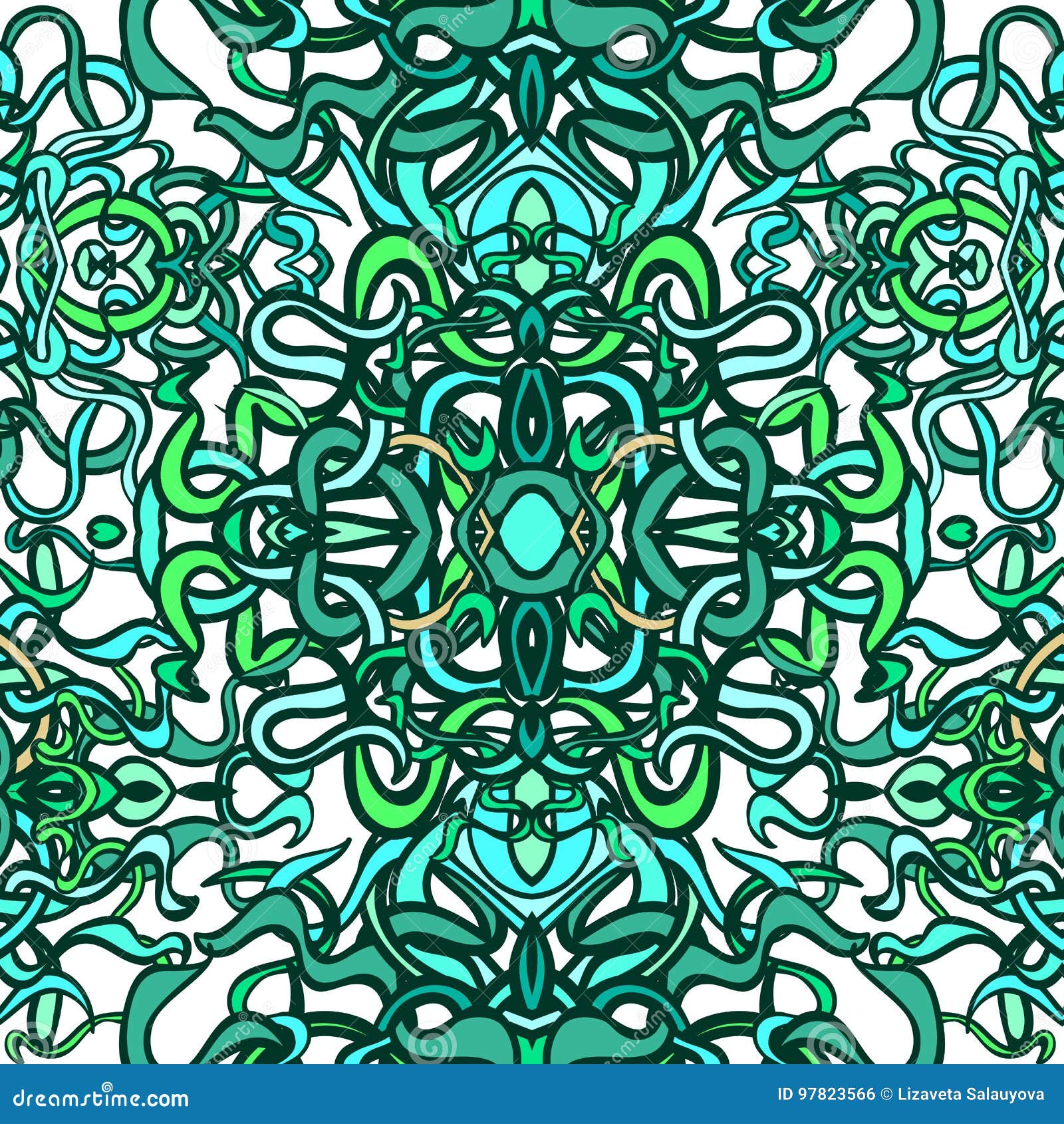 Vecor Colorful Abstract Seamless Pattern Stock Vector - Illustration of ...