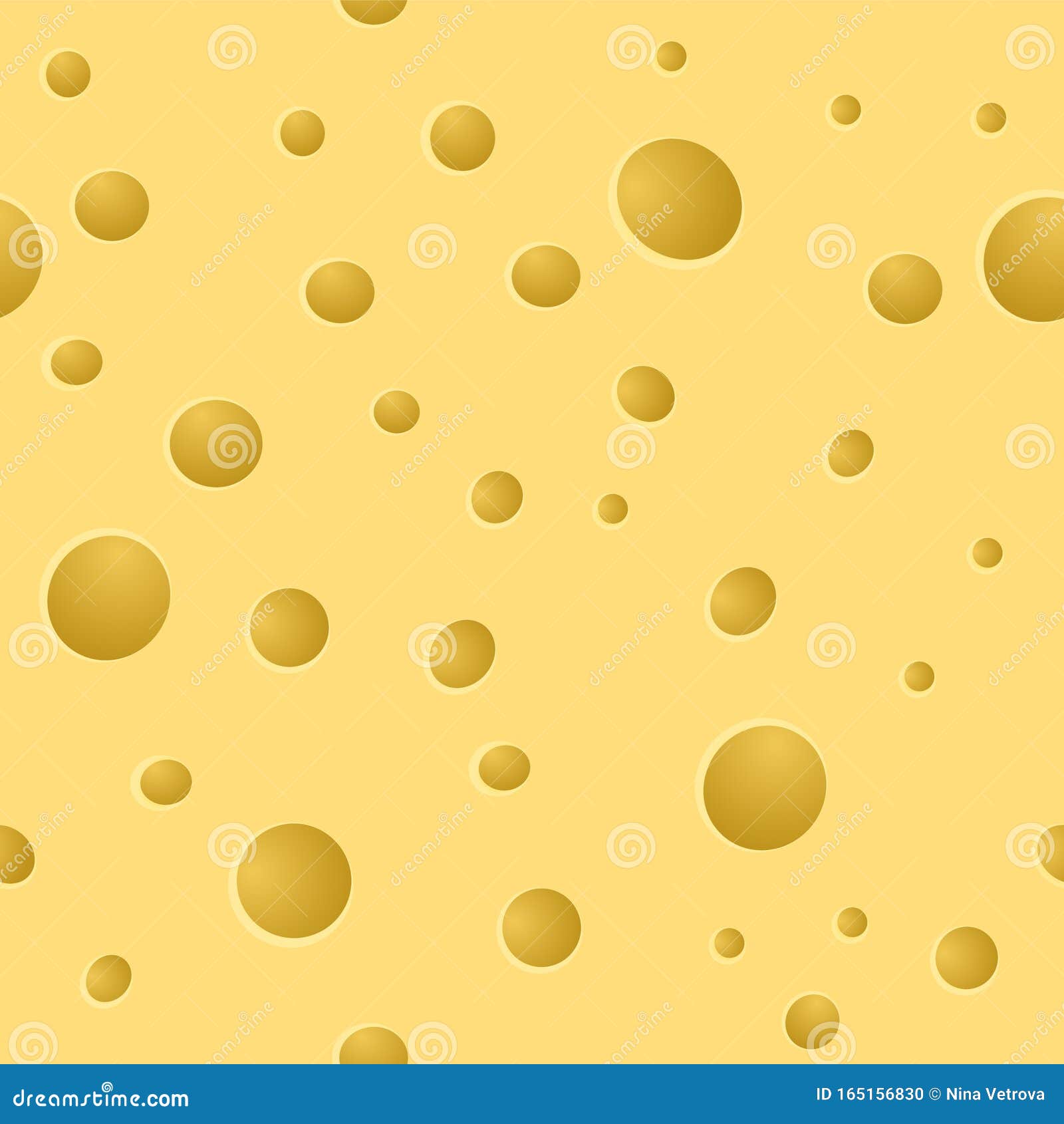 Vecor Seamless Illustration of Cheese Pattern. Background Food Stock ...