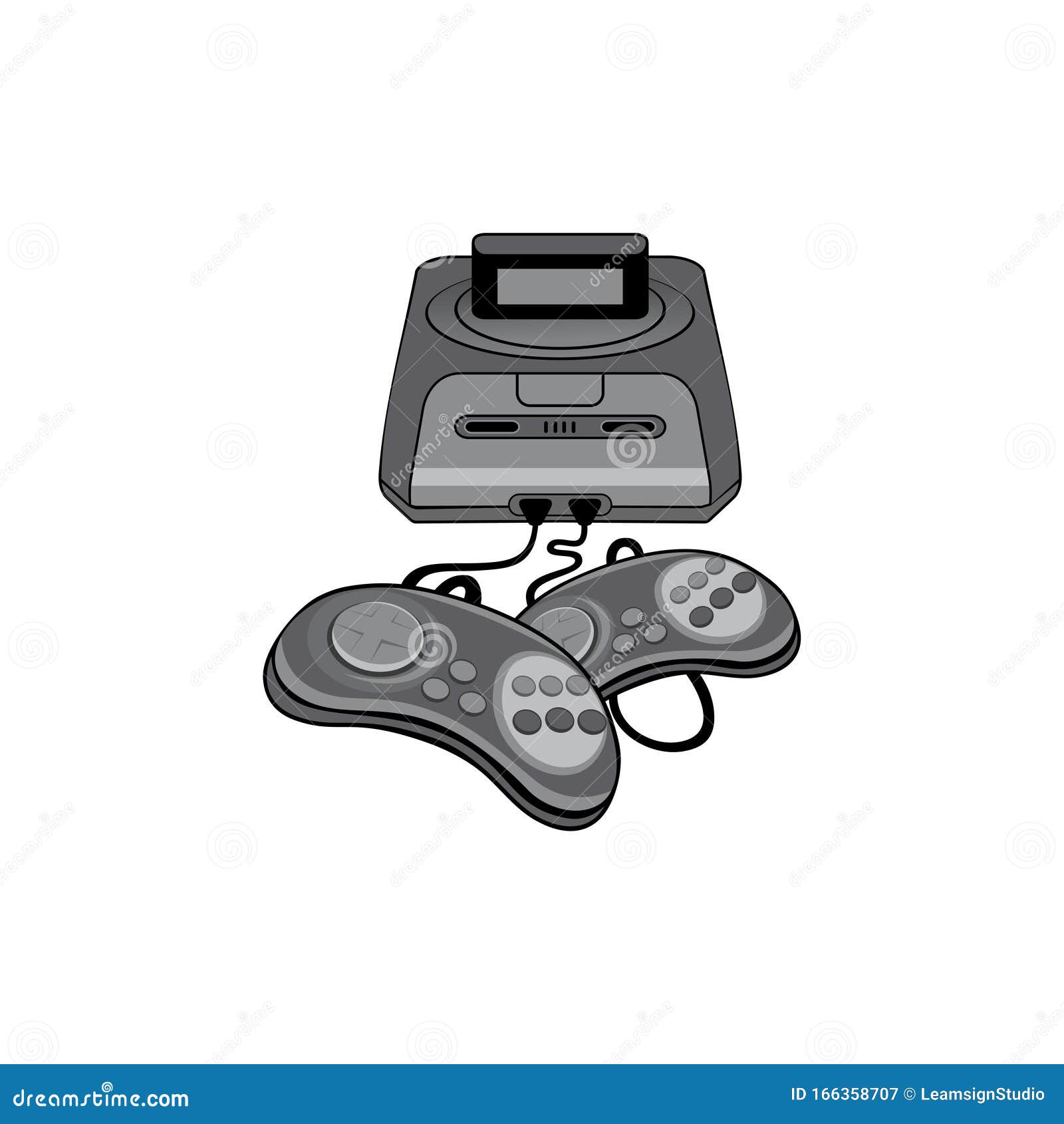 Vecteur Classique De Console De Jeux Illustration de Vecteur ...