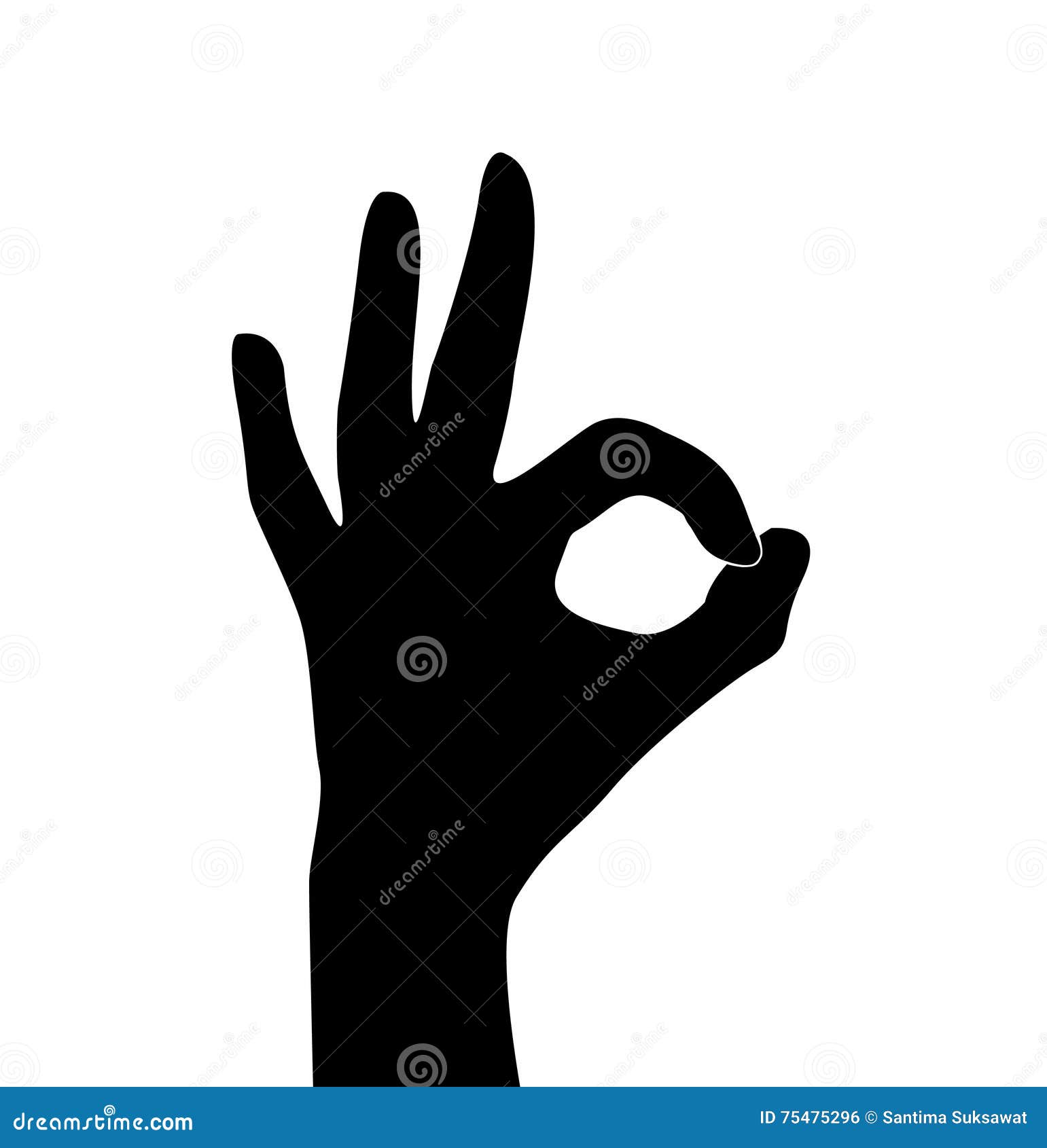 Vecteur Correct De Symbole De Main Illustration de Vecteur ...