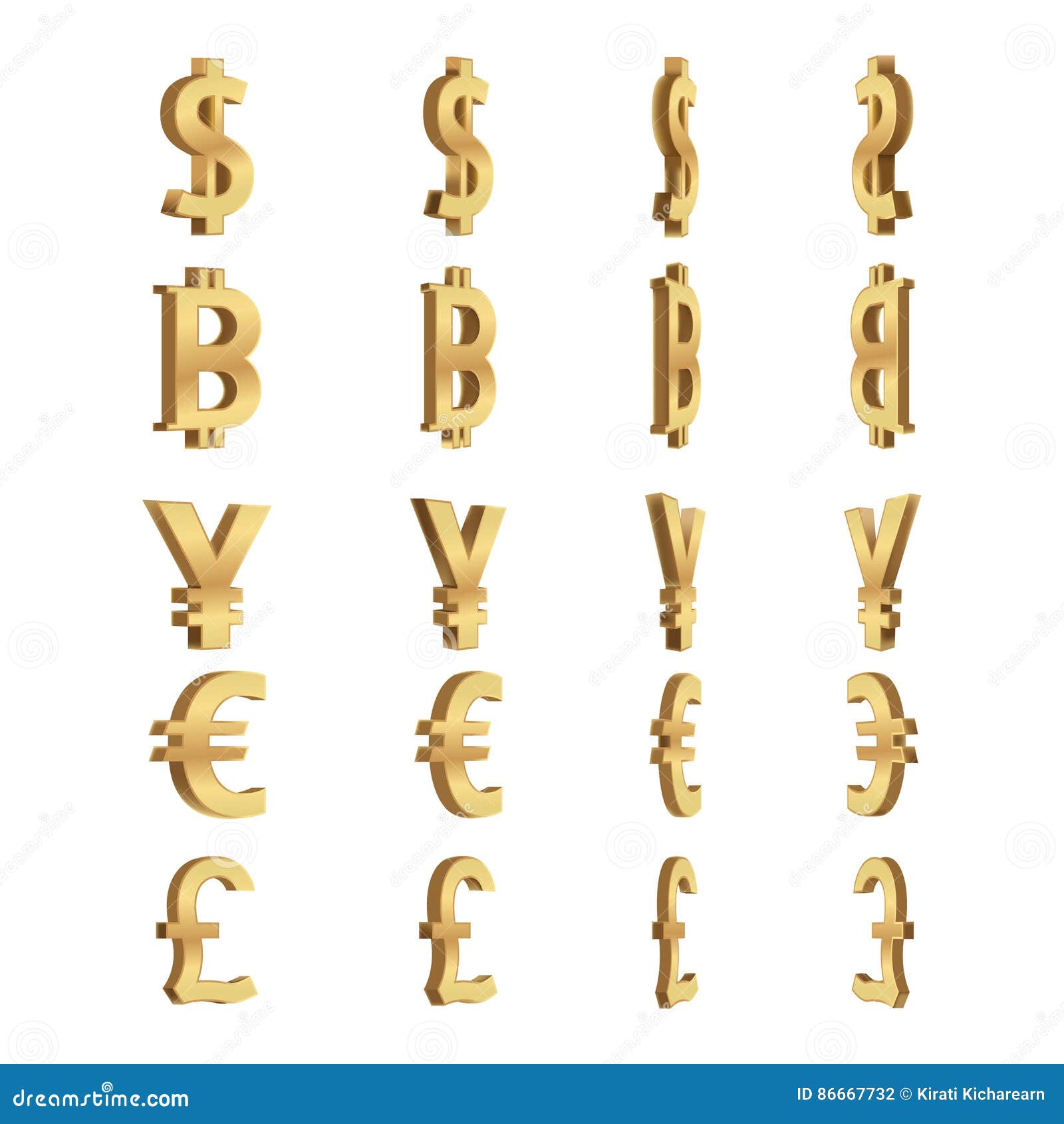 Vecteur D'ensemble De Symboles D'illustration De Dimension De Devise ...