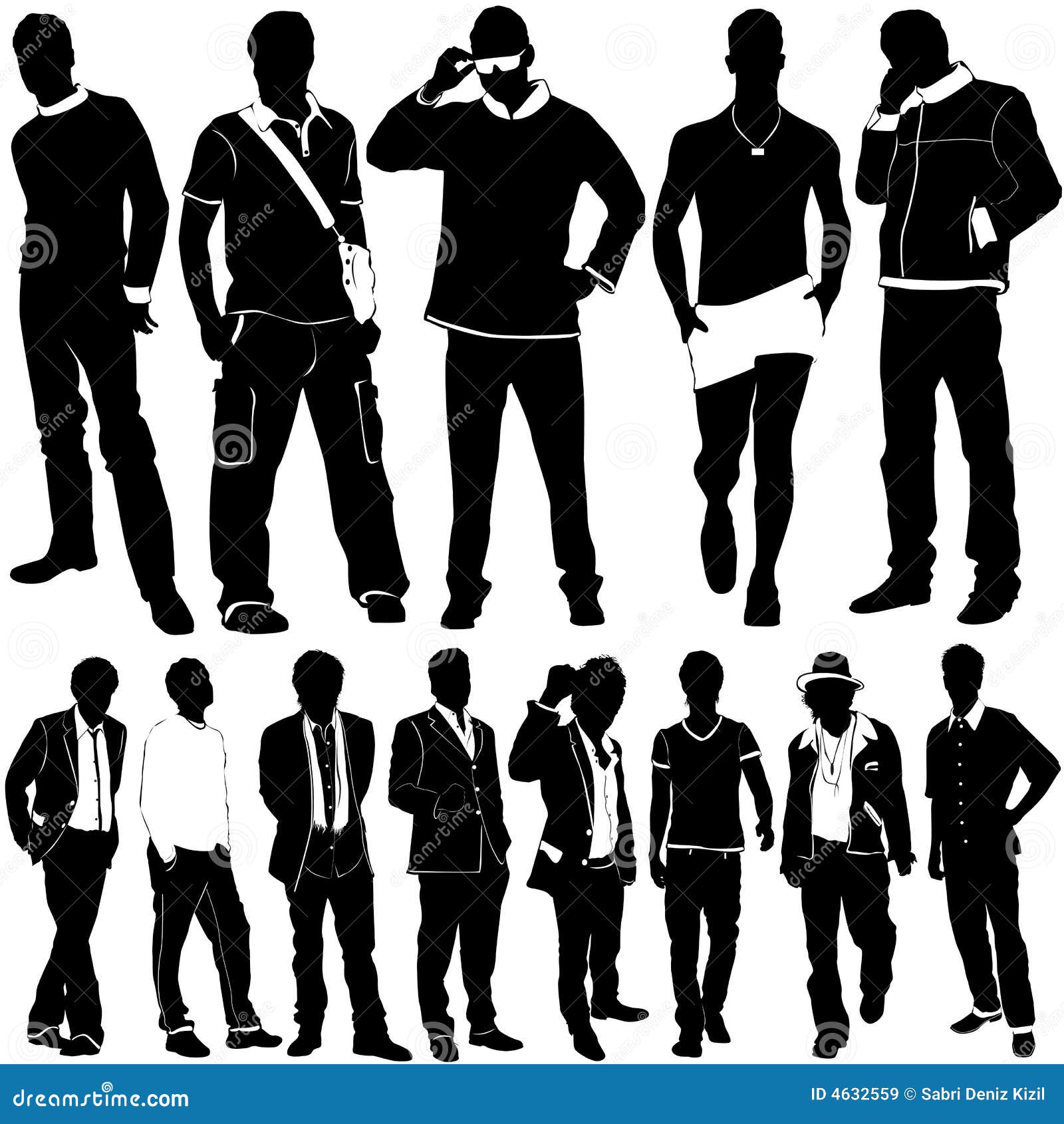 Vecteur d'hommes de mode illustration de vecteur. Illustration du ...