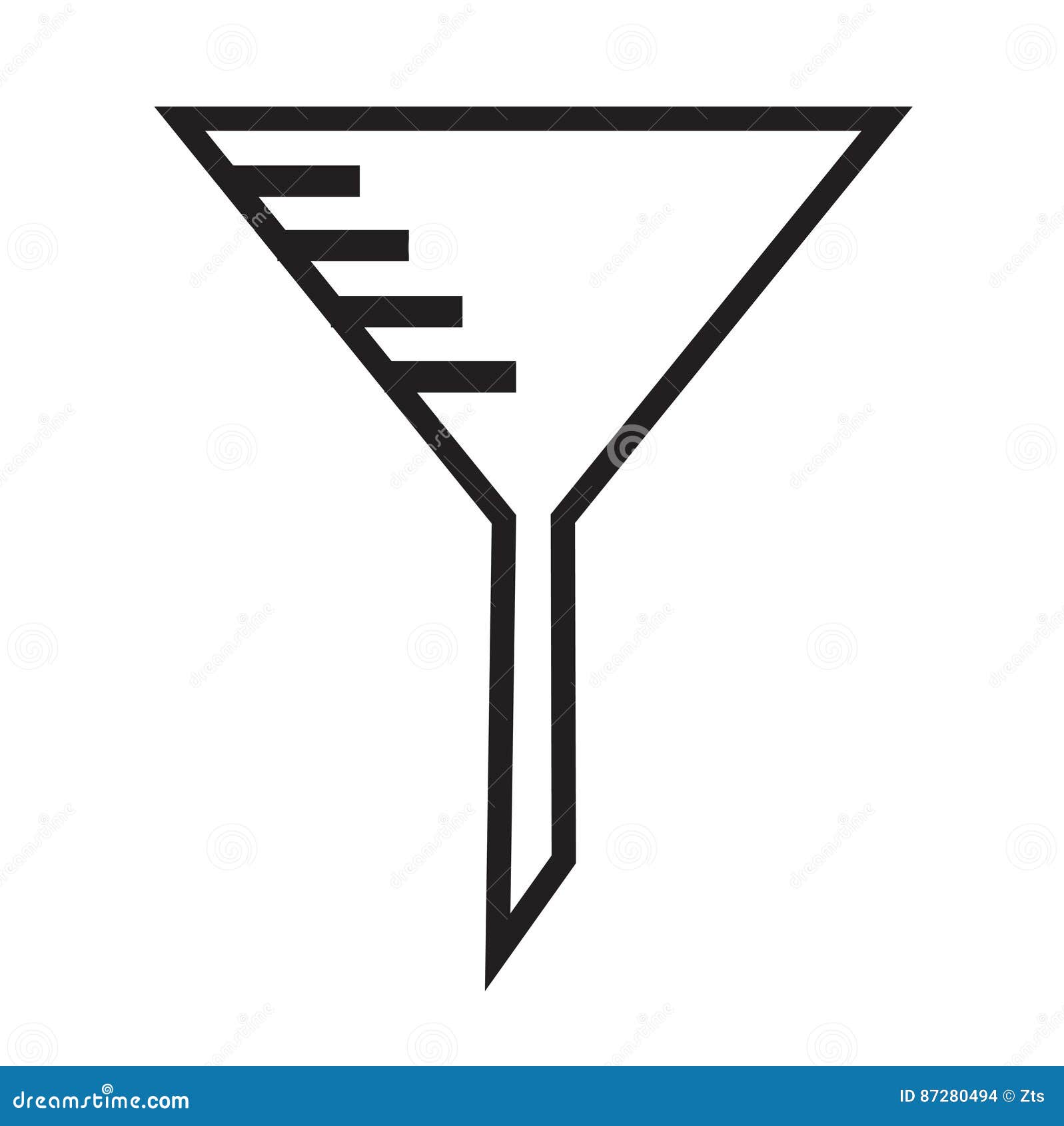 Vecteur D'icône D'entonnoir Illustration de Vecteur - Illustration du ...