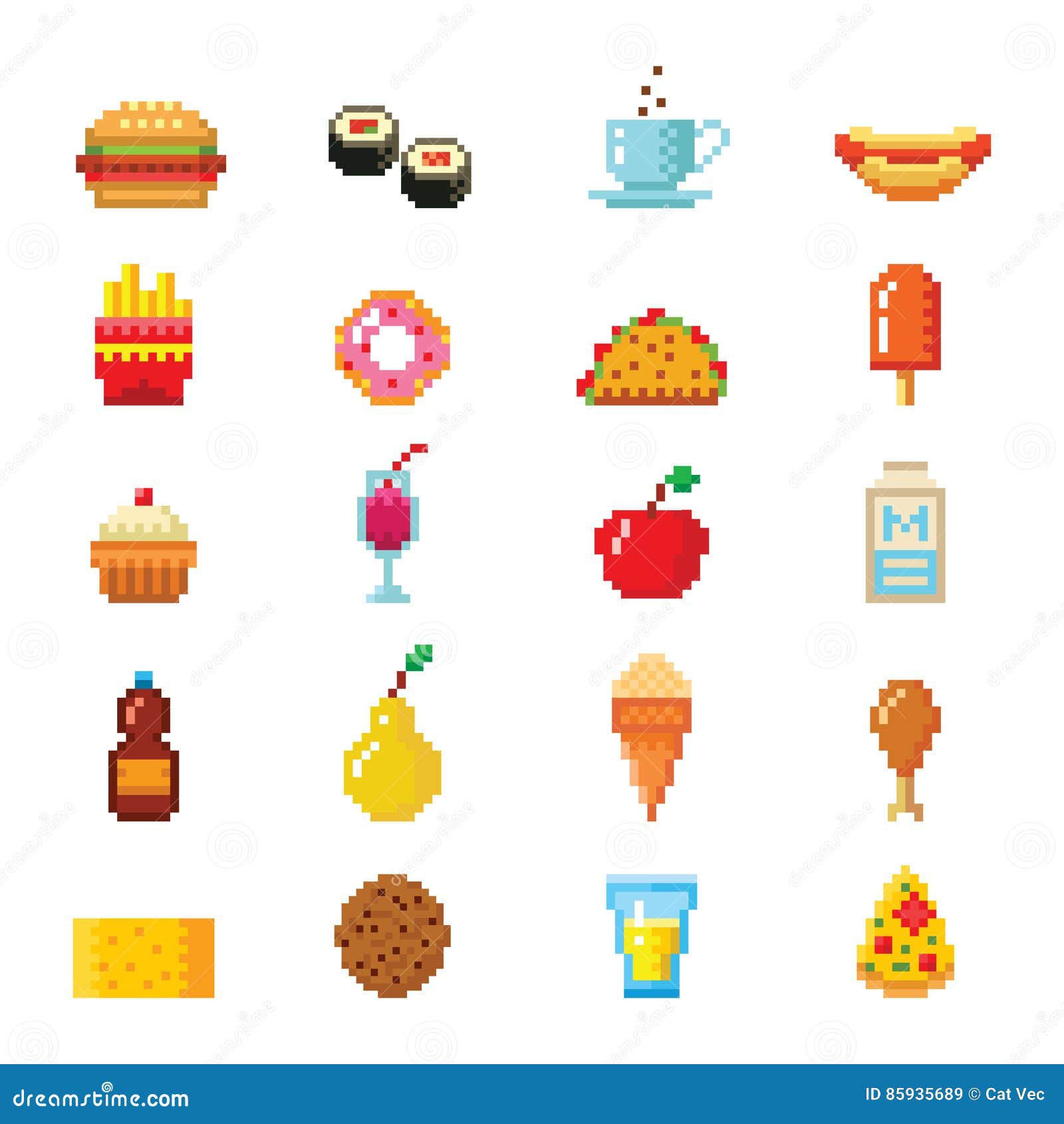 Vecteur D'icônes De Conception D'ordinateur De Nourriture D'art De ...
