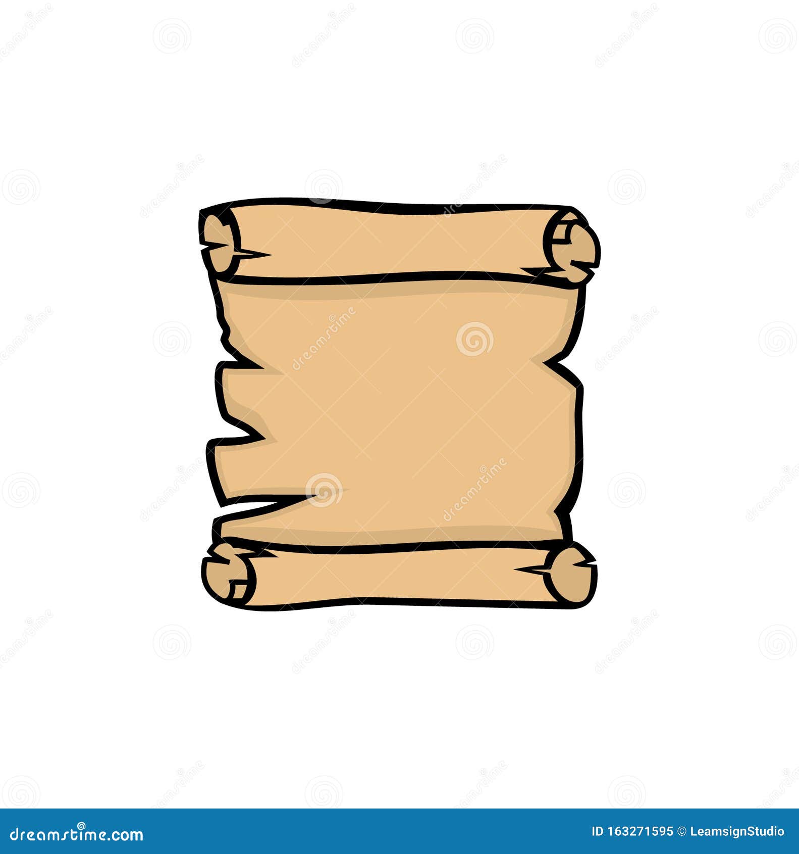 Vecteur D'inscription De Parchemin Illustration de Vecteur ...